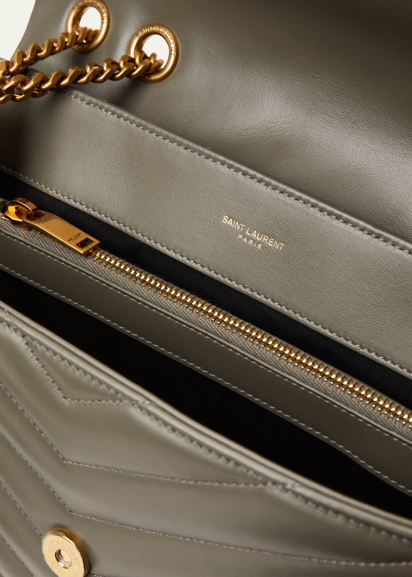 Saint Laurent Loulou Medium YSL Shoulder Bag in Quilted Leather ...