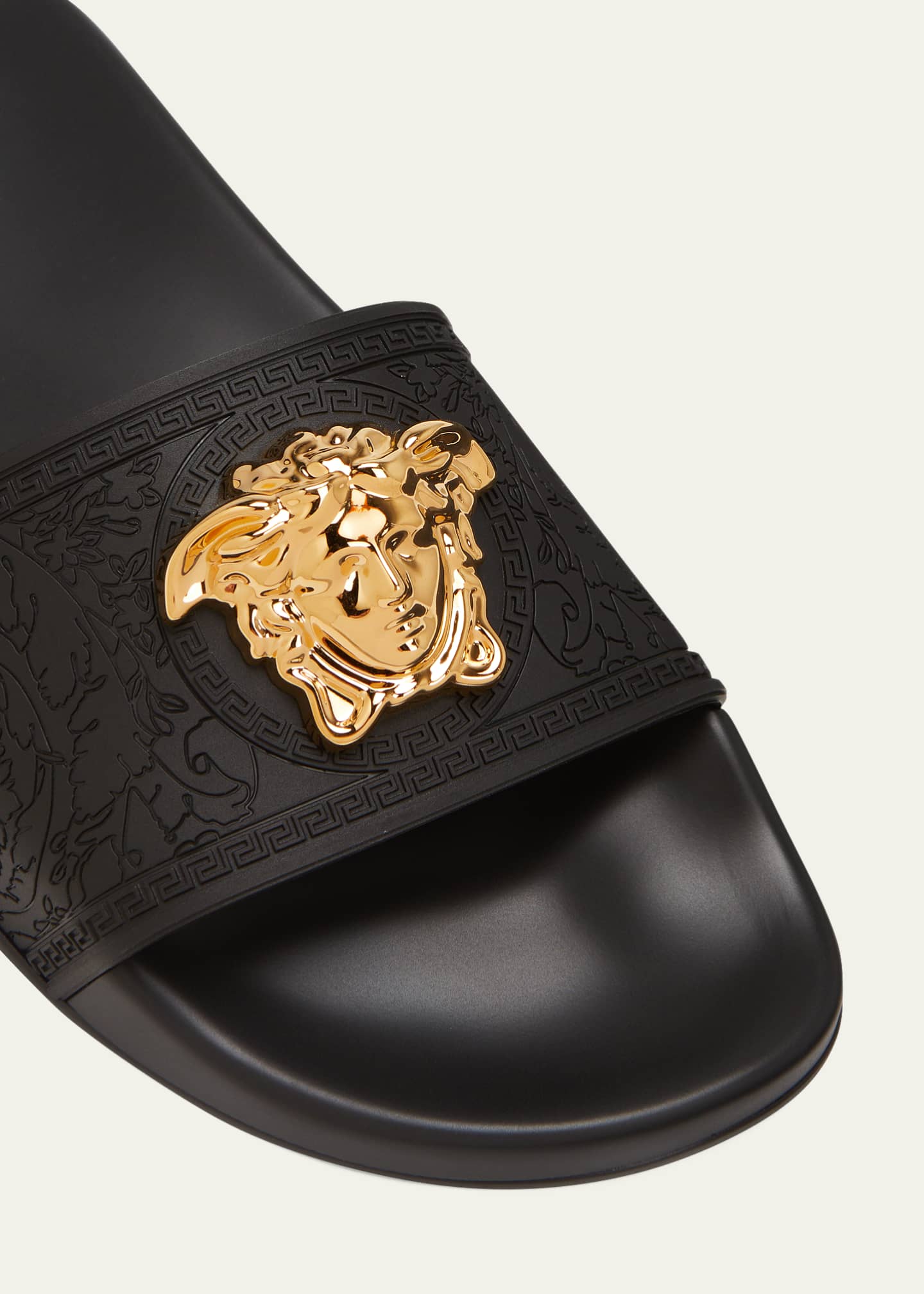 Versace Medusa Rubber Pool Slides - Bergdorf Goodman
