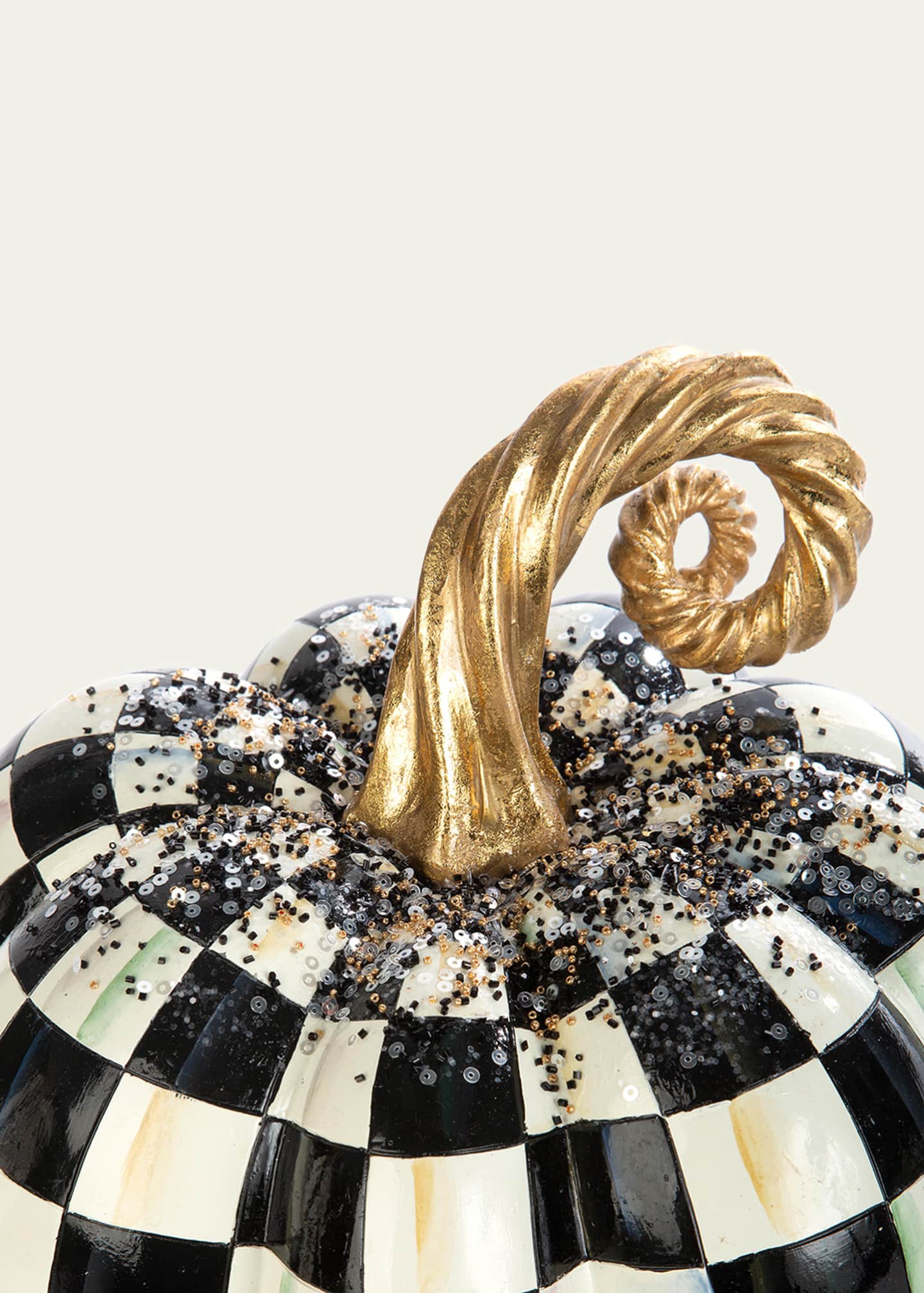 MacKenzie-Childs Beaded Check Medium Pumpkin - Bergdorf Goodman