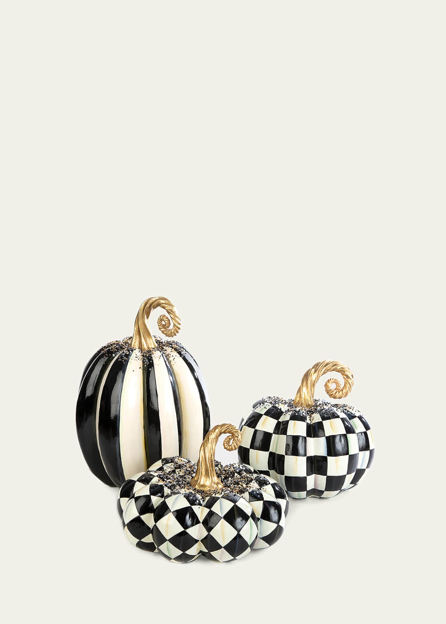 MacKenzie-Childs Beaded Check Medium Pumpkin - Bergdorf Goodman