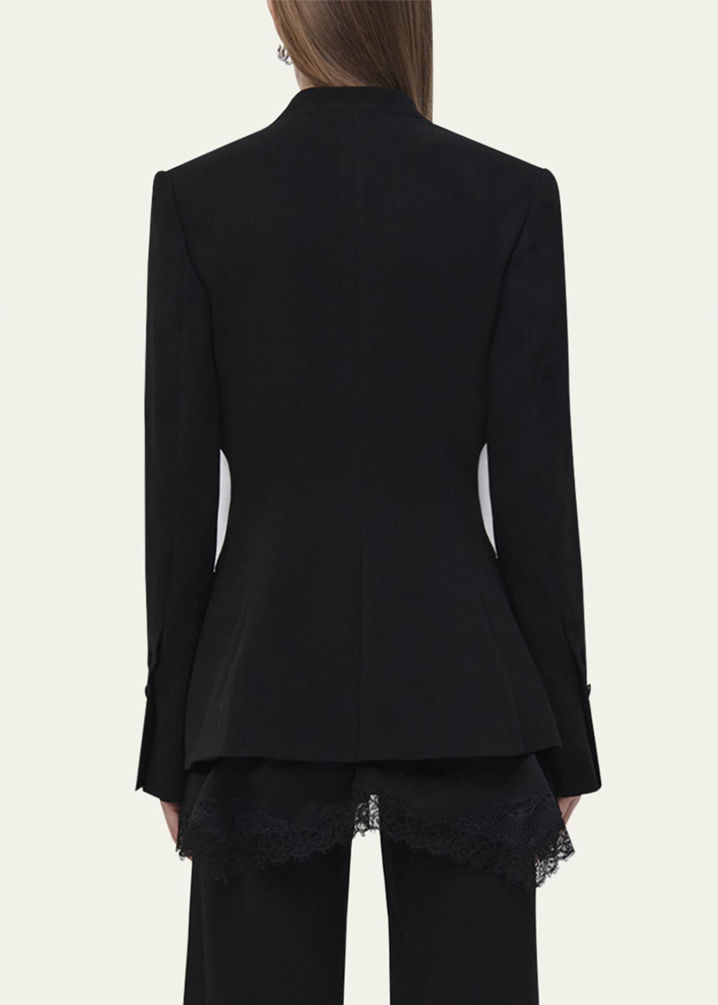 SIMKHAI Crepe Combo Basque Jacket - Bergdorf Goodman