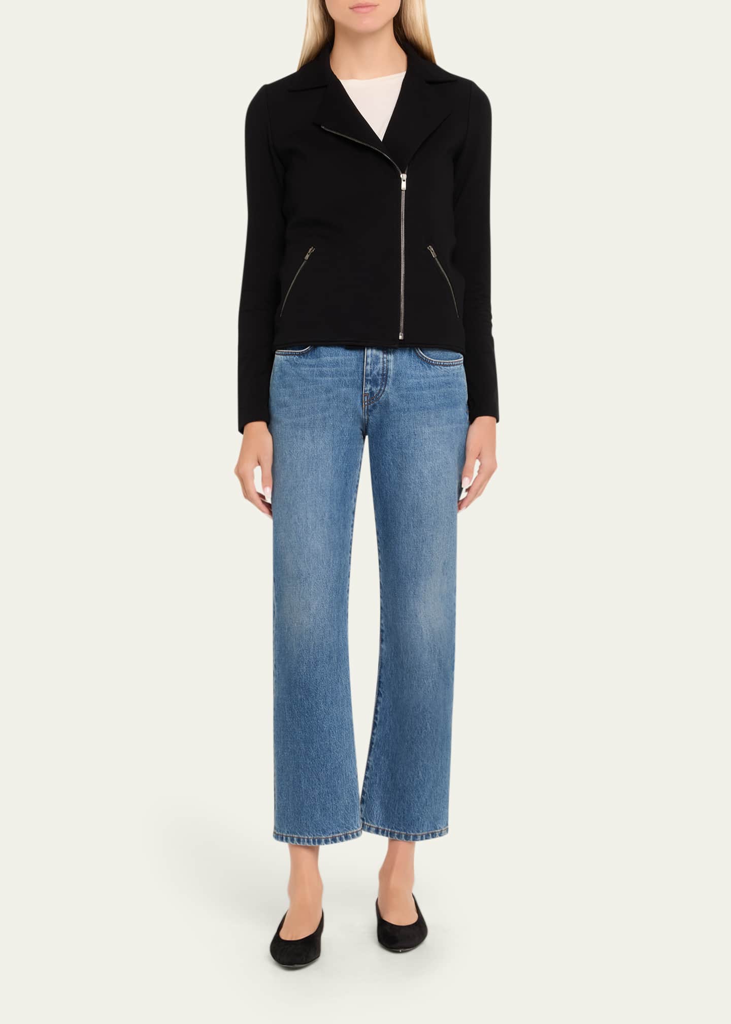 Majestic Filatures French Terry Moto Jacket - Bergdorf Goodman