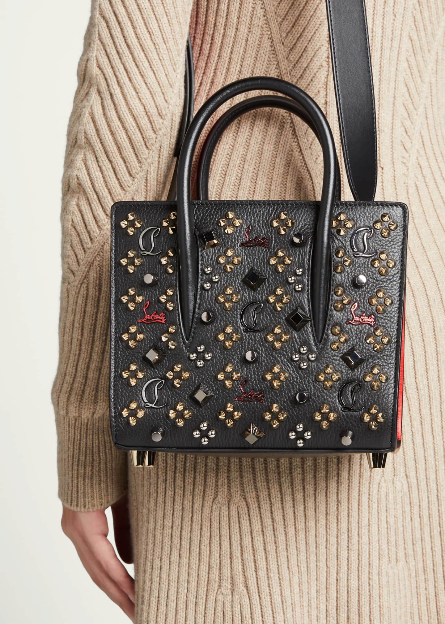 Christian Louboutin Paloma Mini in Leather with Loubinthesky Spikes ...