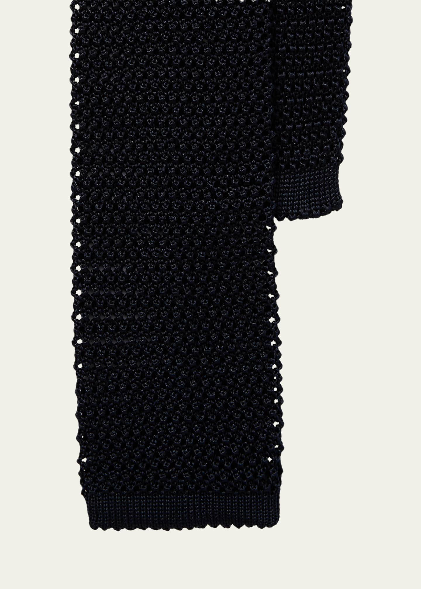 Ralph Lauren Purple Label Knit Silk Tie - Bergdorf Goodman