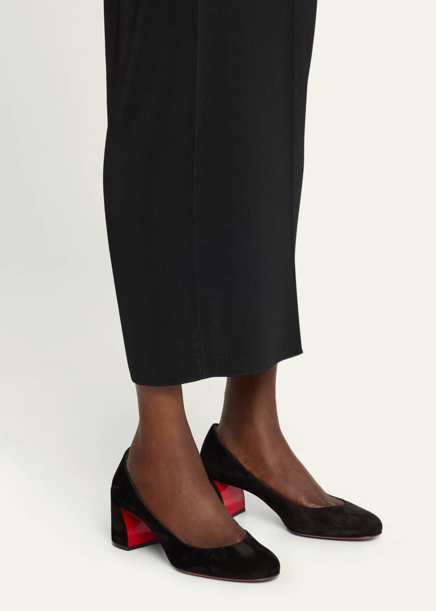 Christian Louboutin Miss Sab Suede Red Sole Pumps - Bergdorf Goodman