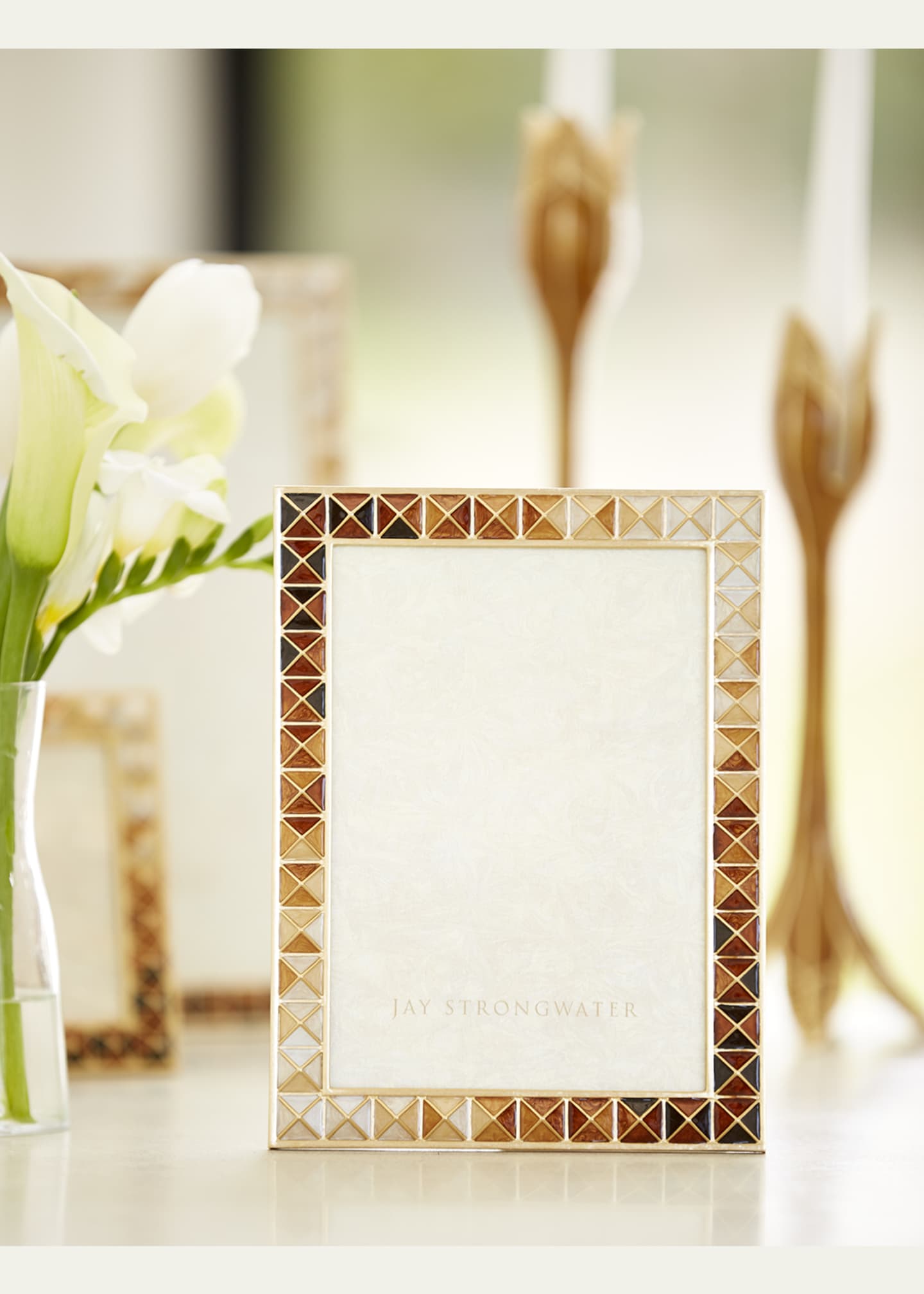 Jay Strongwater Pyramid Frame, 5" x 7" - Bergdorf Goodman