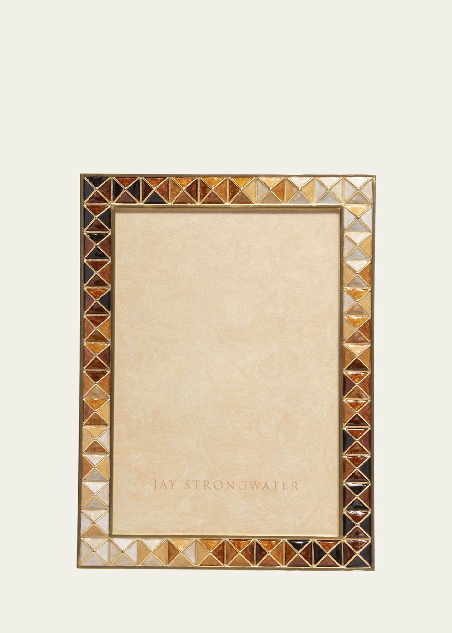 Jay Strongwater Pyramid Frame, 5" x 7" - Bergdorf Goodman