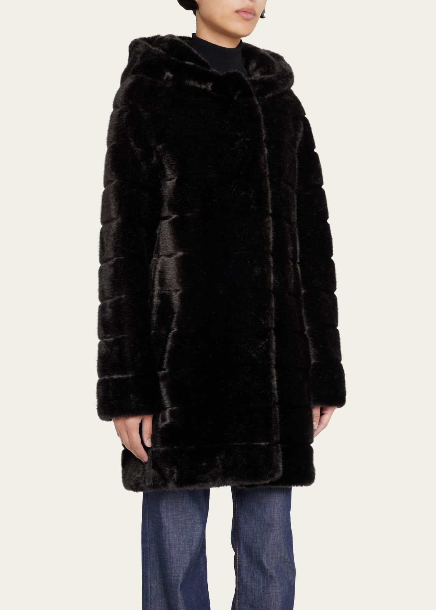FAZ Oh My Deer Faux Fur Coat - Bergdorf Goodman
