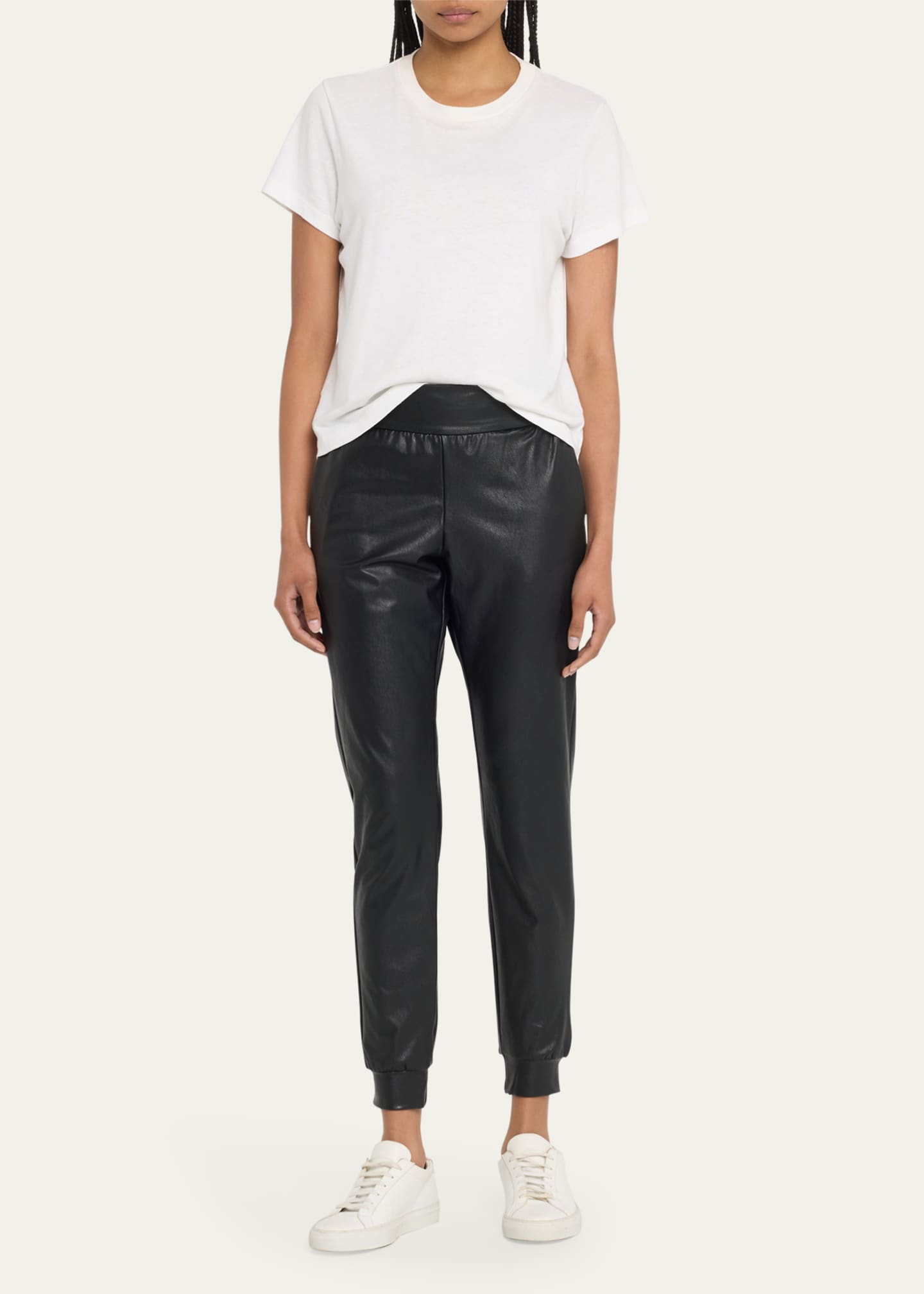 Commando Faux-Leather Jogger Pants - Bergdorf Goodman