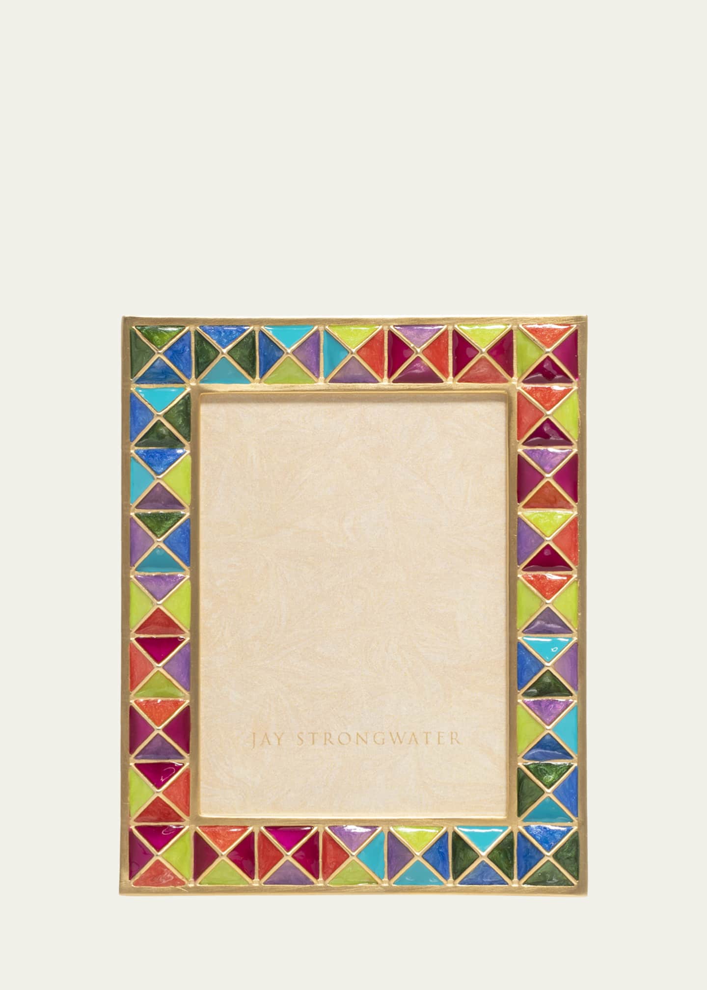 Jay Strongwater Pyramid Frame, 3" x 4" - Bergdorf Goodman