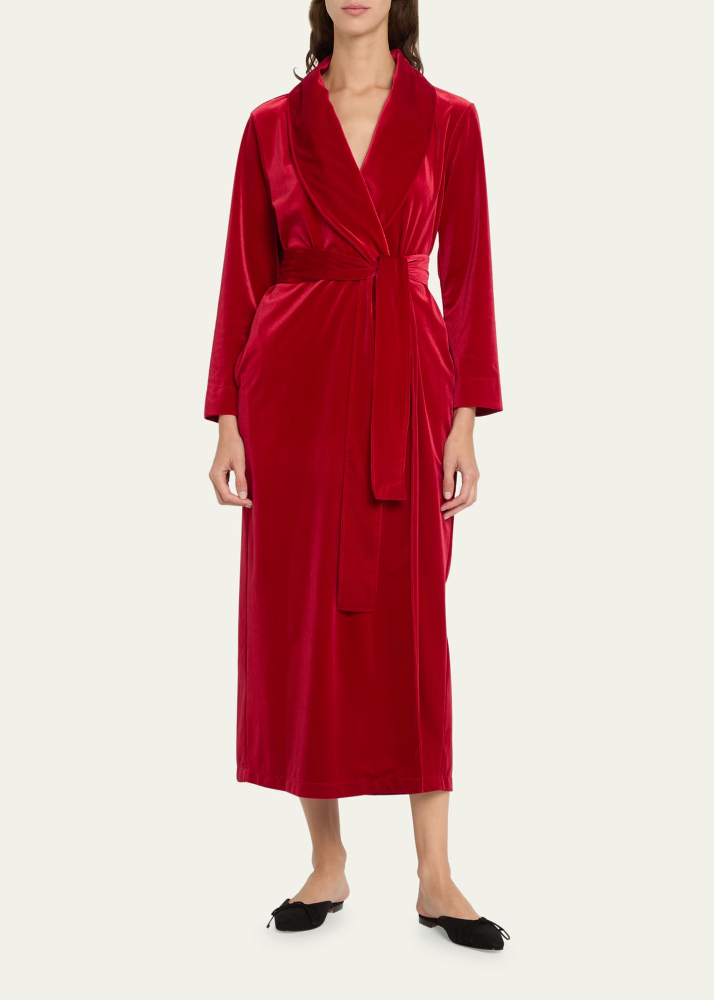 Natori Natalie Long Velvet Robe - Bergdorf Goodman