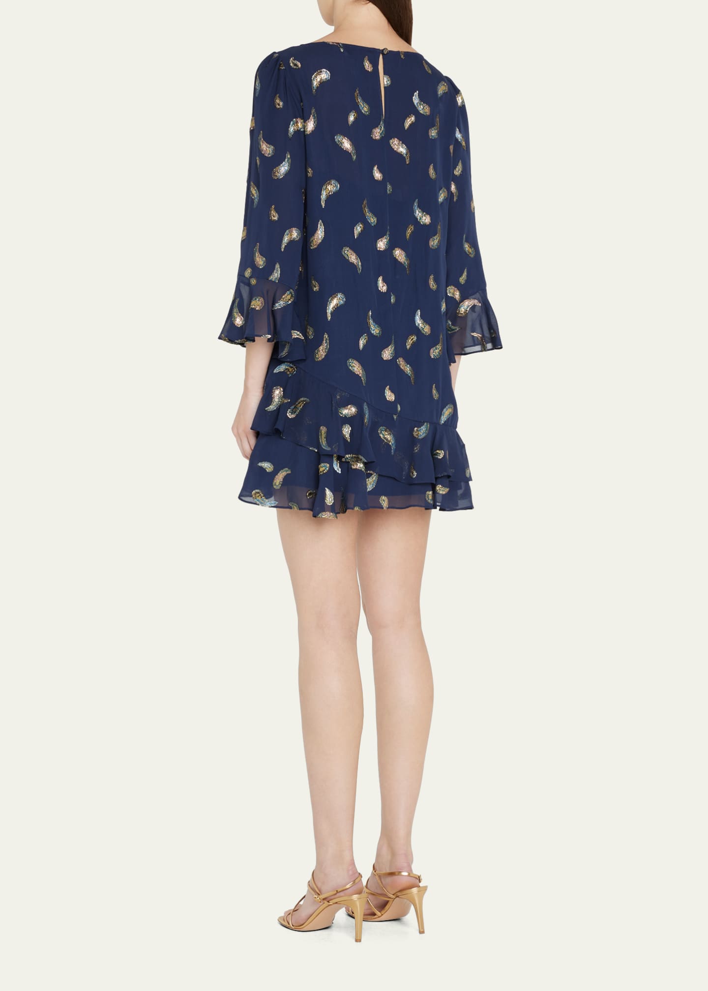 Saloni Marissa Ruffle Cocktail Dress - Bergdorf Goodman