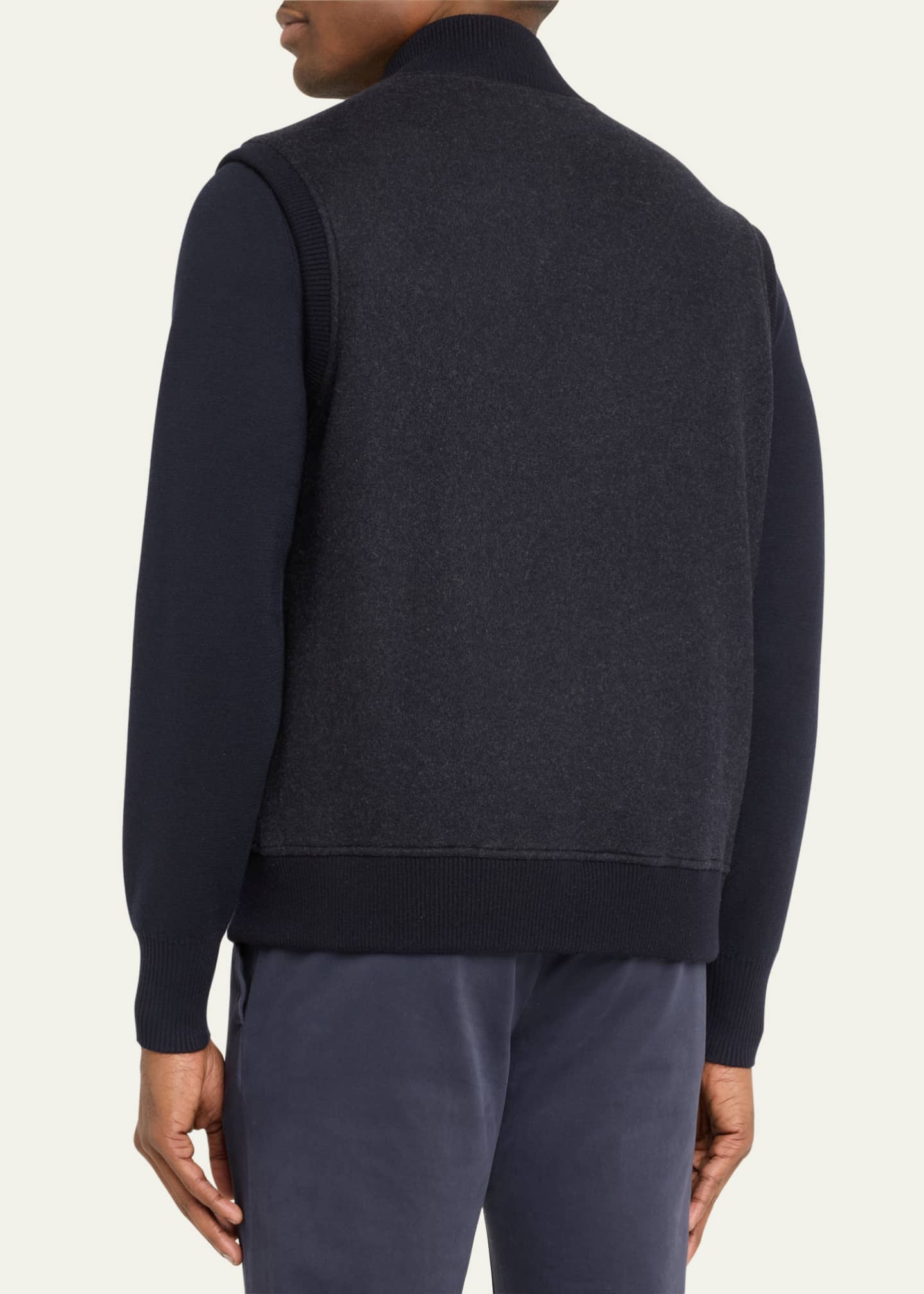 Loro Piana Men's Cashmere Button-Up Vest - Bergdorf Goodman