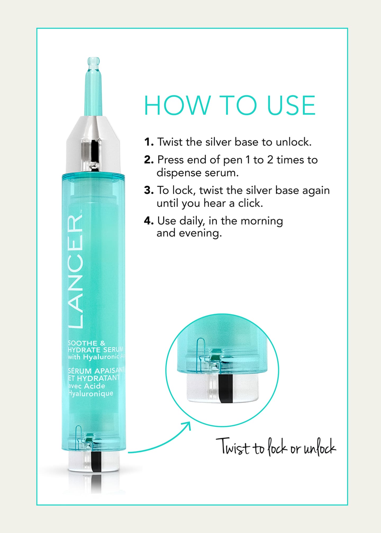 Lancer Soothe and Hydrate Serum, 1 oz. - Bergdorf Goodman