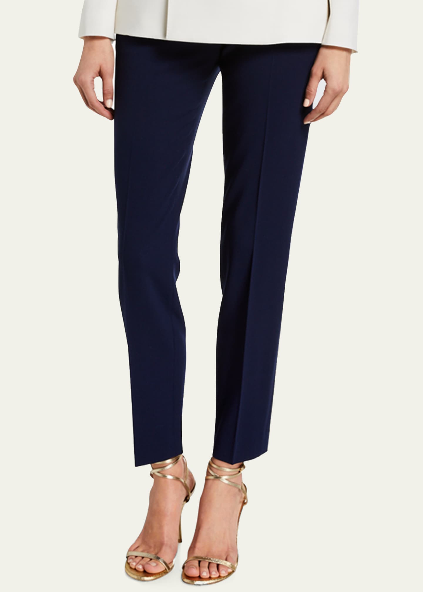Ralph Lauren Collection Simone Wool Straight-Leg Pants - Bergdorf Goodman