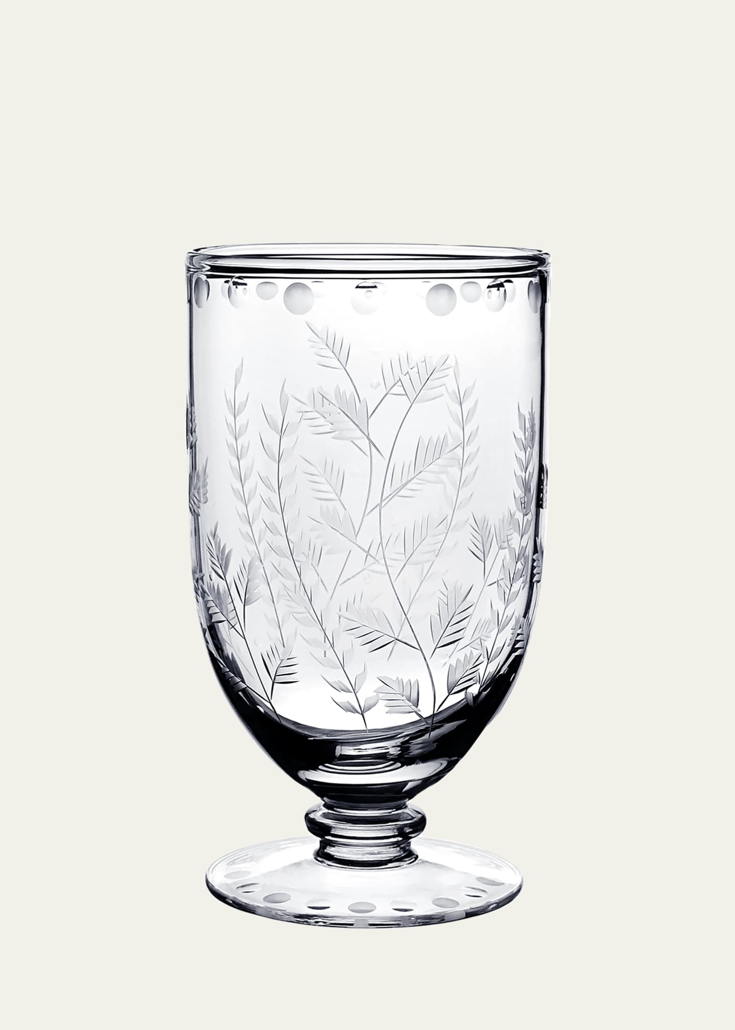 William Yeoward Crystal Fern Footed 7" Vase - Bergdorf Goodman