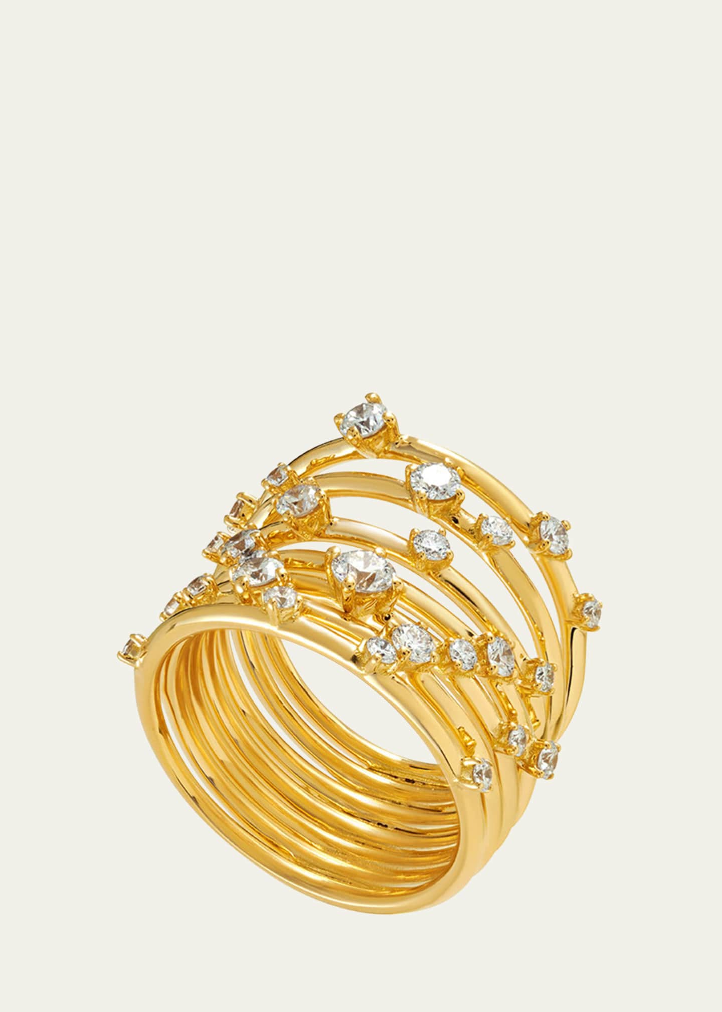 Fernando Jorge 18K Yellow Gold Troupe Diamond Band Ring - Bergdorf Goodman