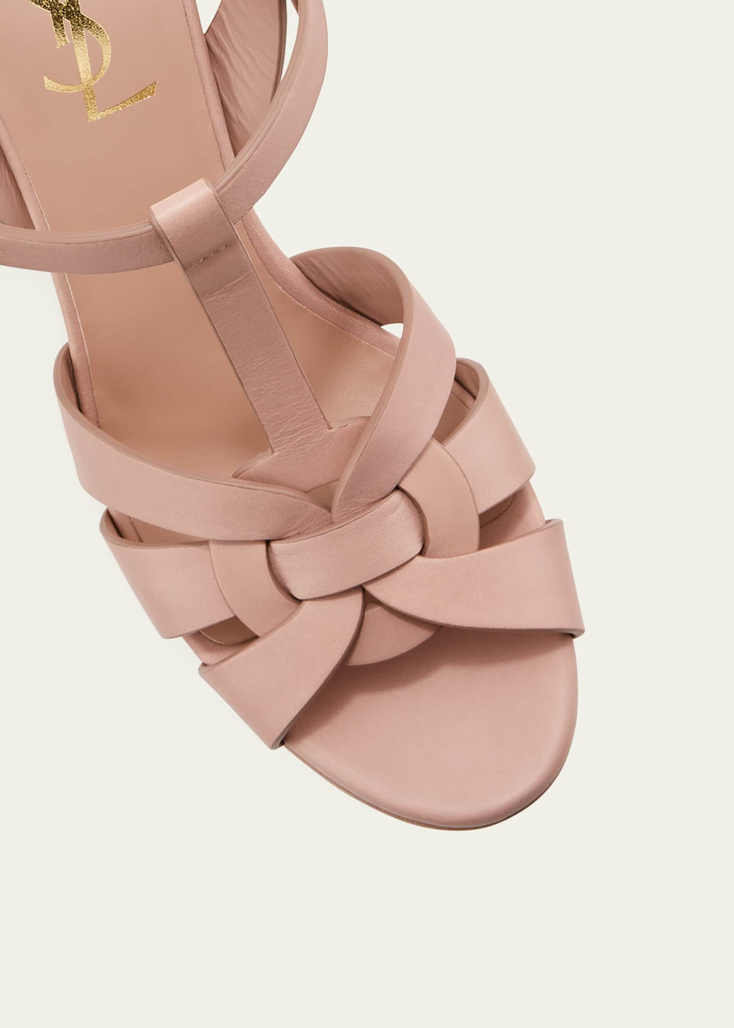Saint Laurent Tribute T-Strap Platform Sandals - Bergdorf Goodman