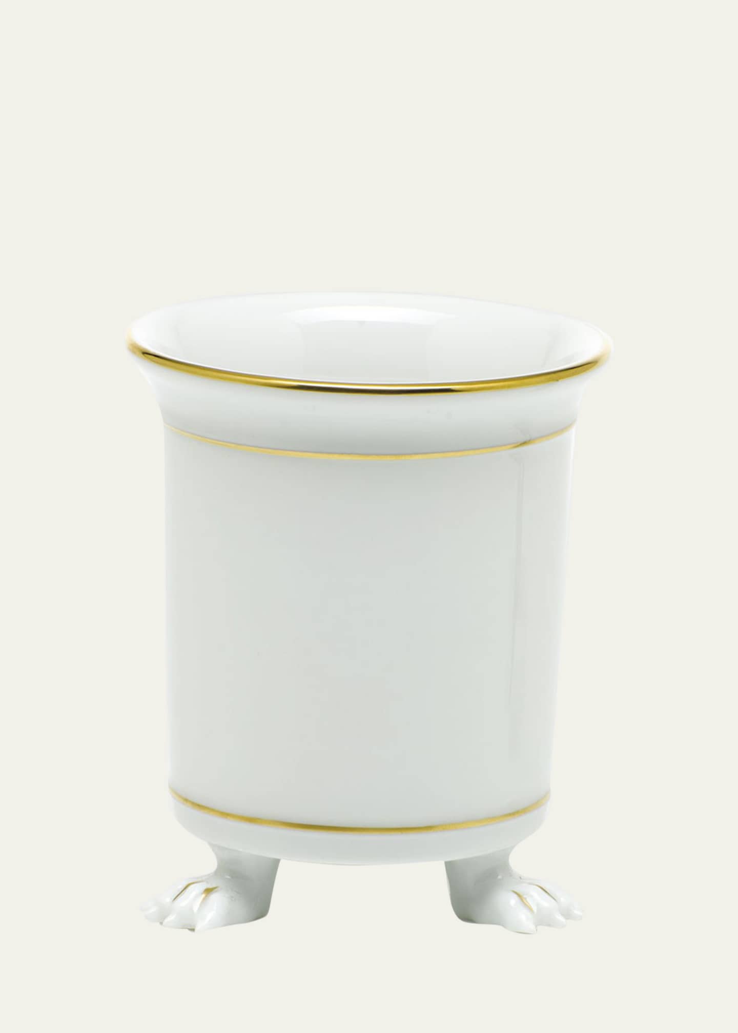 Herend Golden Edge Mini Cache Pot with Feet - Bergdorf Goodman
