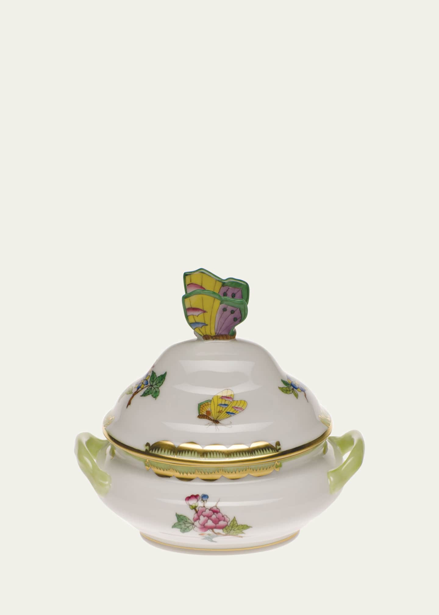 Herend Queen Victoria Green Mini Tureen - Bergdorf Goodman