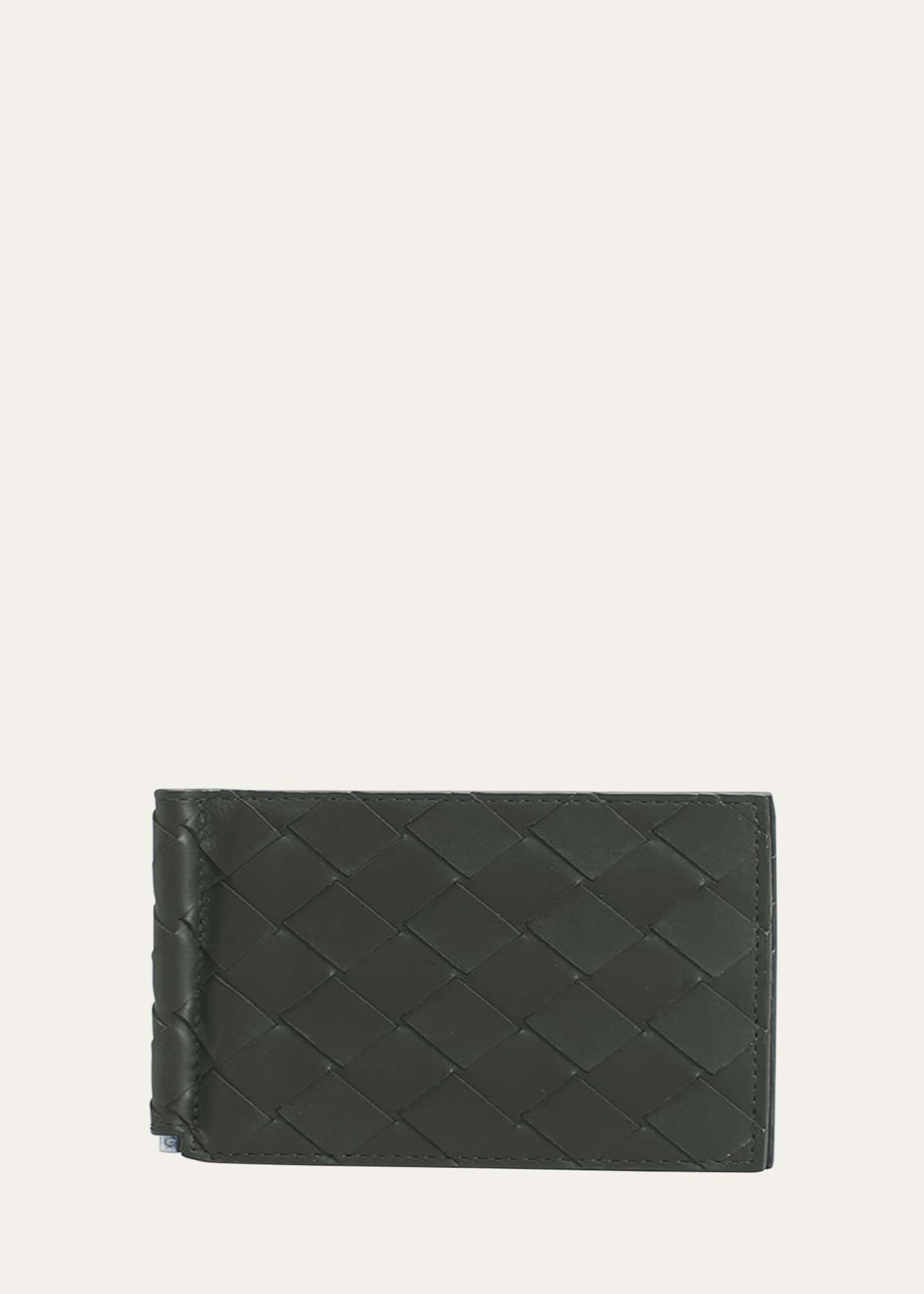 Bottega Veneta Men's Intrecciato Bi-Fold Wallet with Money Clip ...