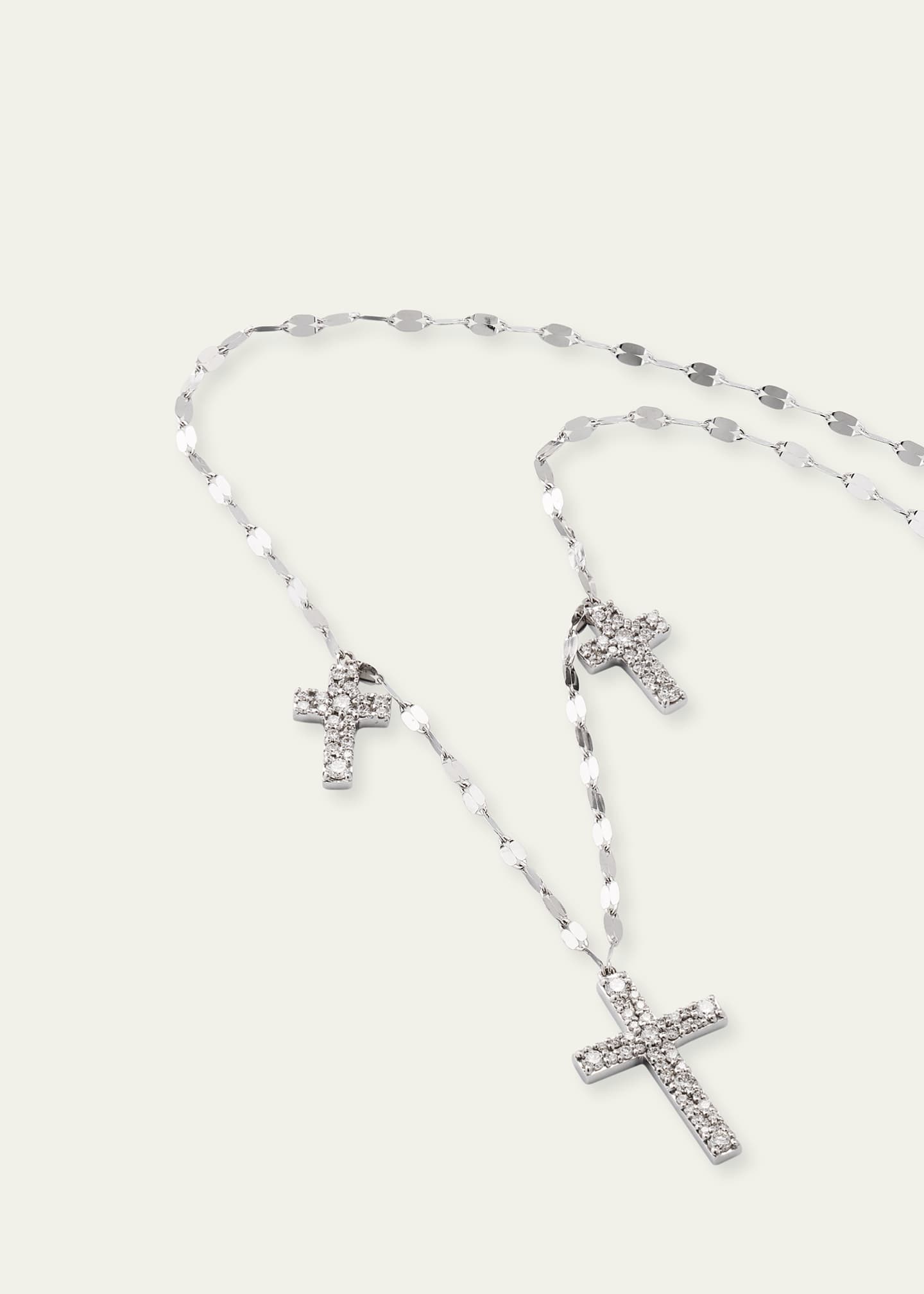 Lana Encrusted Diamond Triple Cross Necklace - Bergdorf Goodman