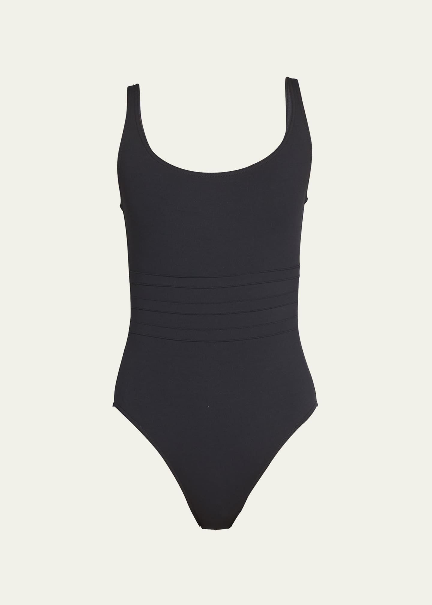 Eres Asia Scoop-Neck One-Piece Swimsuit with Waistband Detail ...
