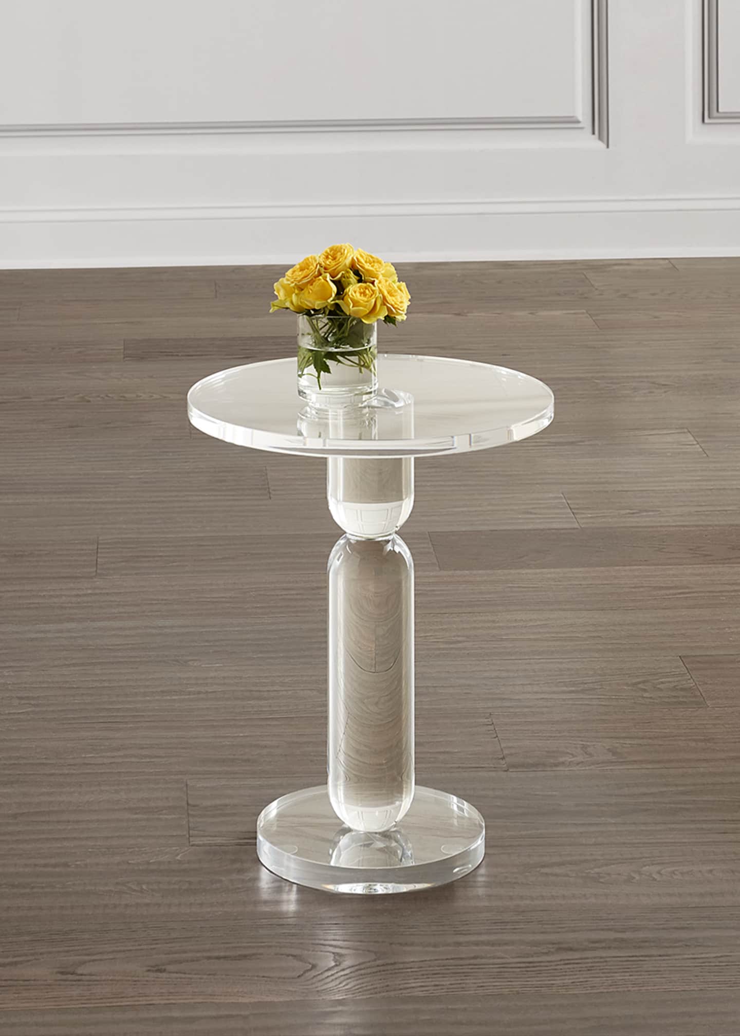 acrylic end table round