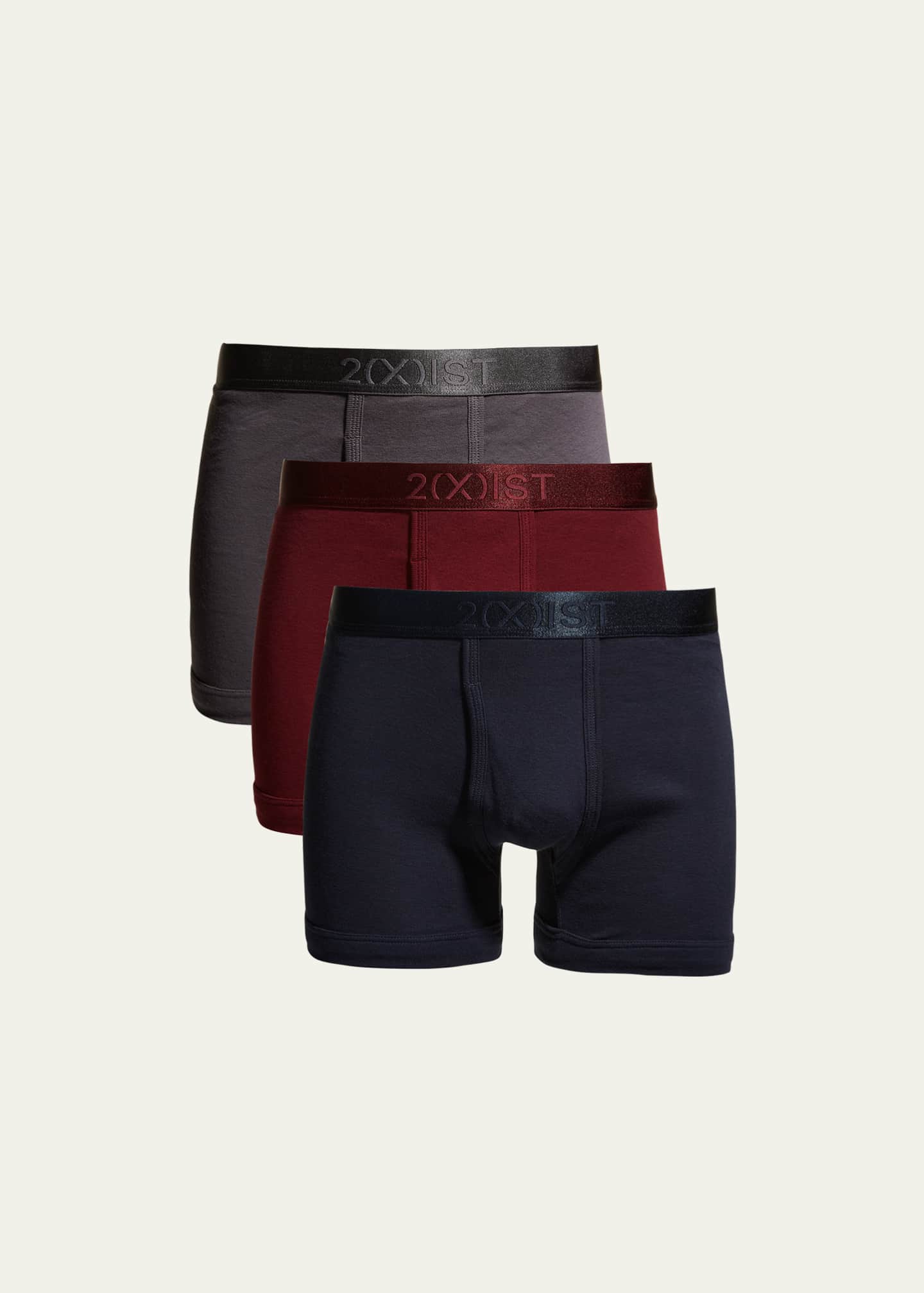 2Xist Men's 3-Pack Pima Cotton Boxer Briefs - Bergdorf Goodman