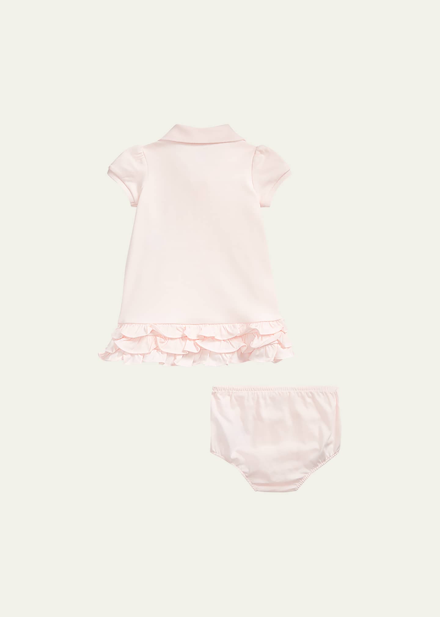 Polo Ralph Lauren Ruffled Embroidered Polo Dress With Solid Bloomers ...