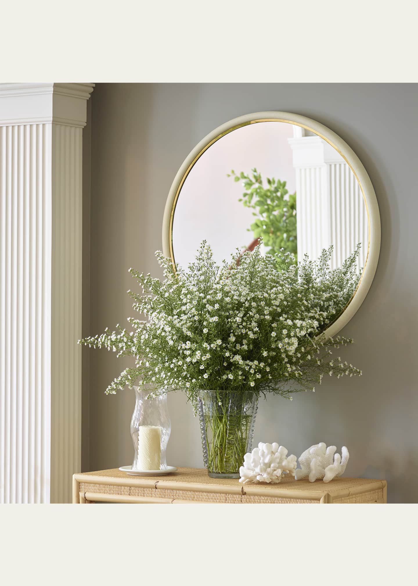 AERIN Faux Shagreen Wall Mirror - Bergdorf Goodman