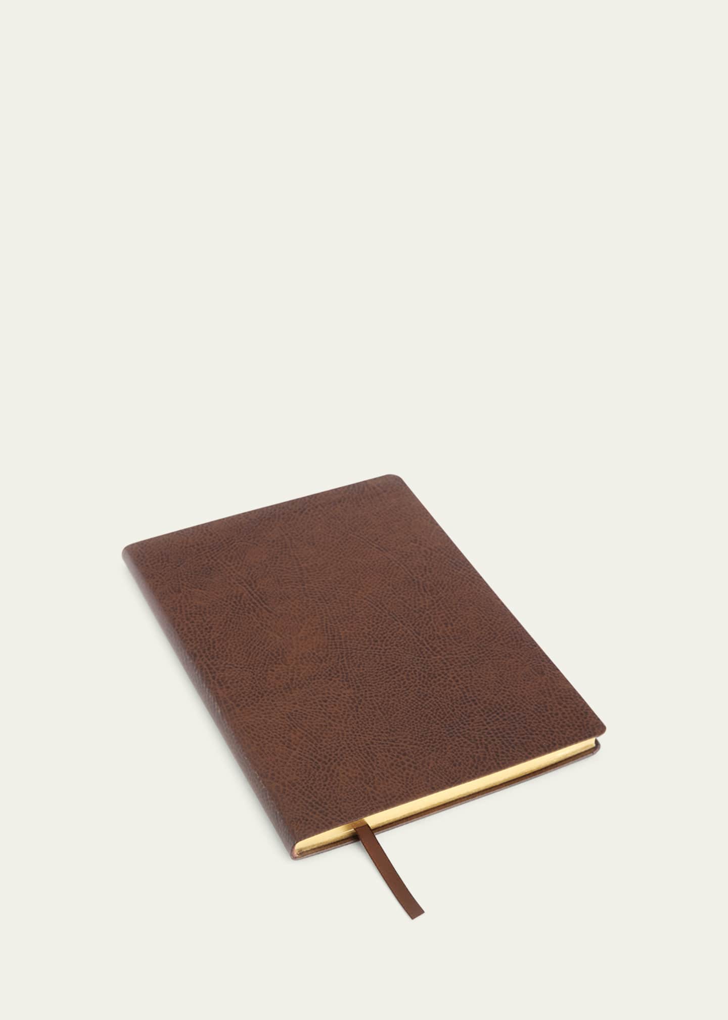 ROYCE New York Monogrammed Leather Bound Executive Notebook - Bergdorf ...