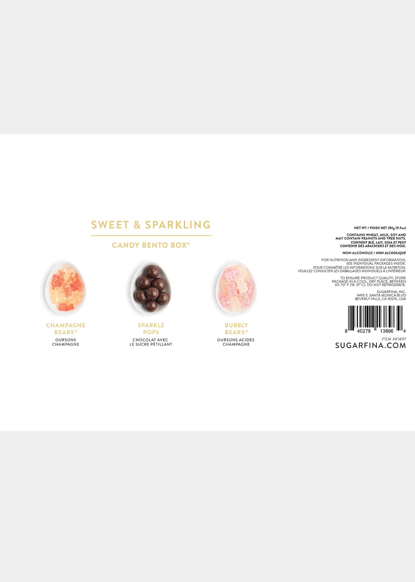 Sugarfina Sweet and Sparkling 3-Piece Candy Bento Box - Bergdorf Goodman