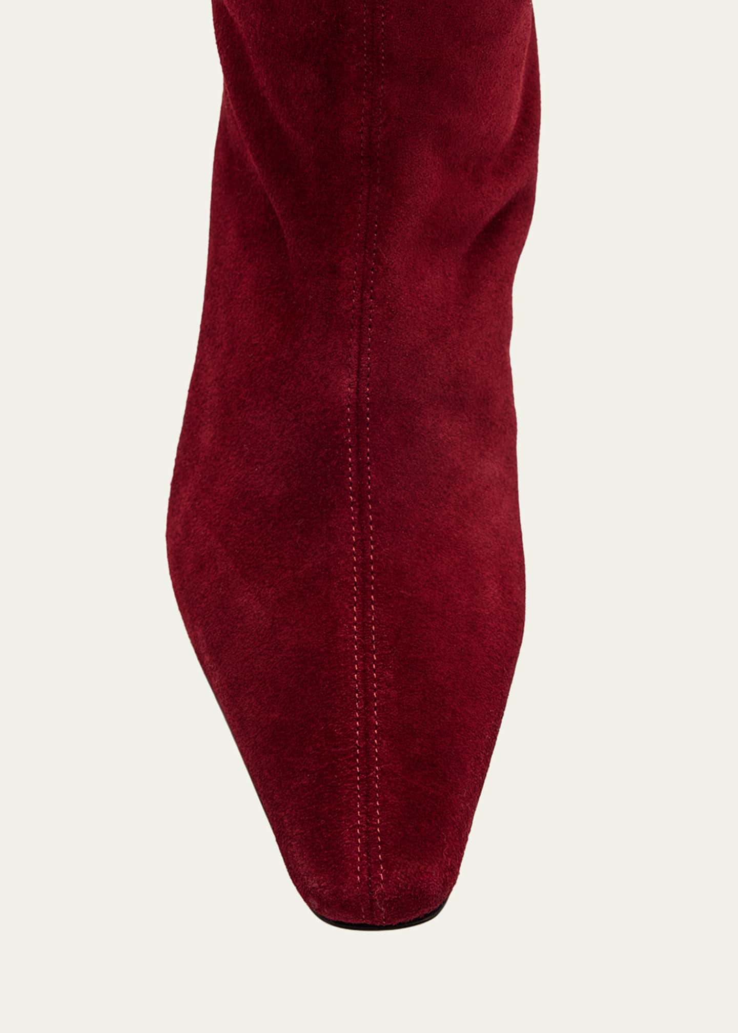 STAUD Wally Suede Knee-High Boots - Bergdorf Goodman