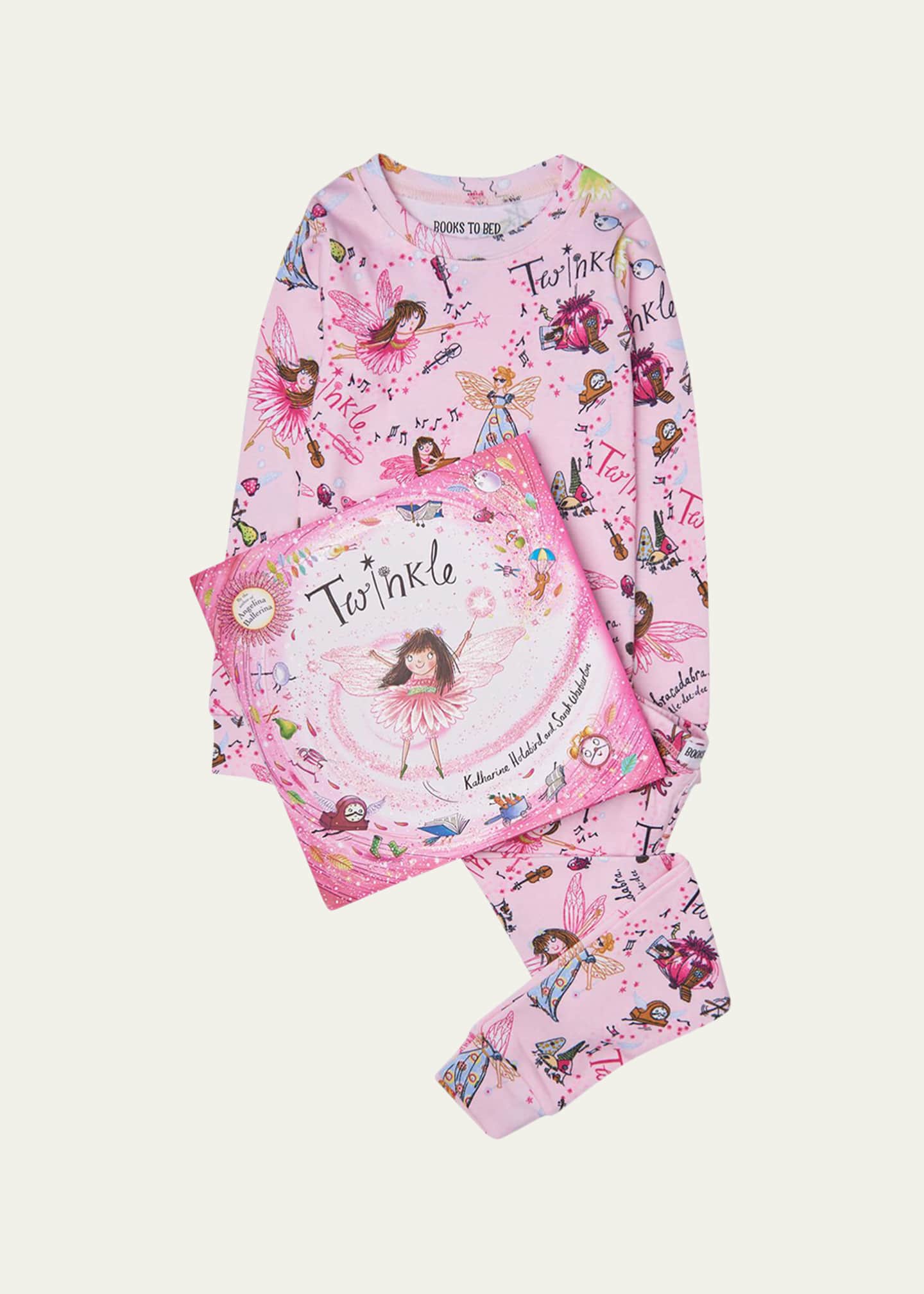 Books To Bed Kid's Twinkle 2-Piece Pajama & Book Gift Set, Size 2-7 ...