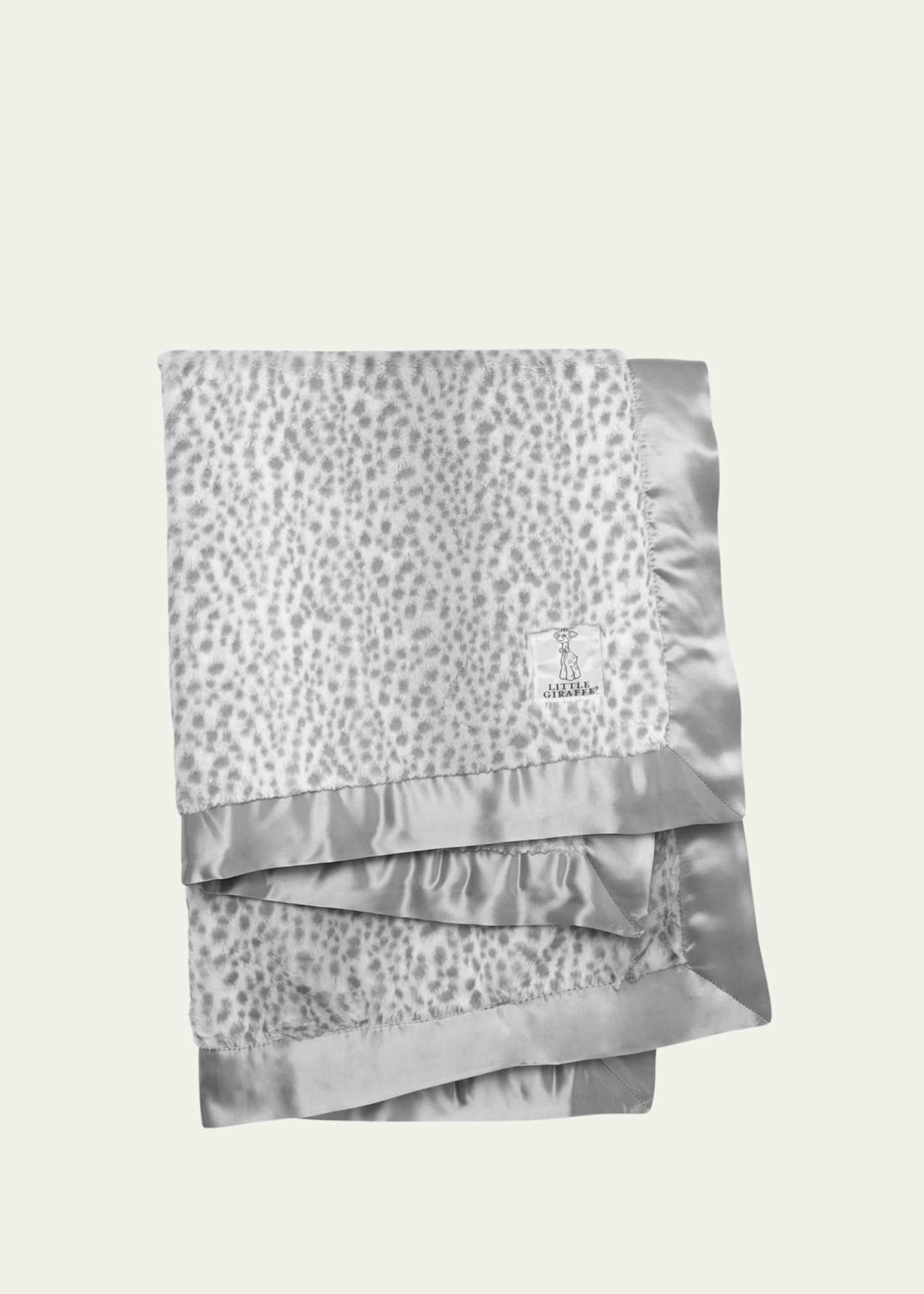 Little Giraffe Luxe Snow Leopard Printed Plush Baby Blanket - Bergdorf ...