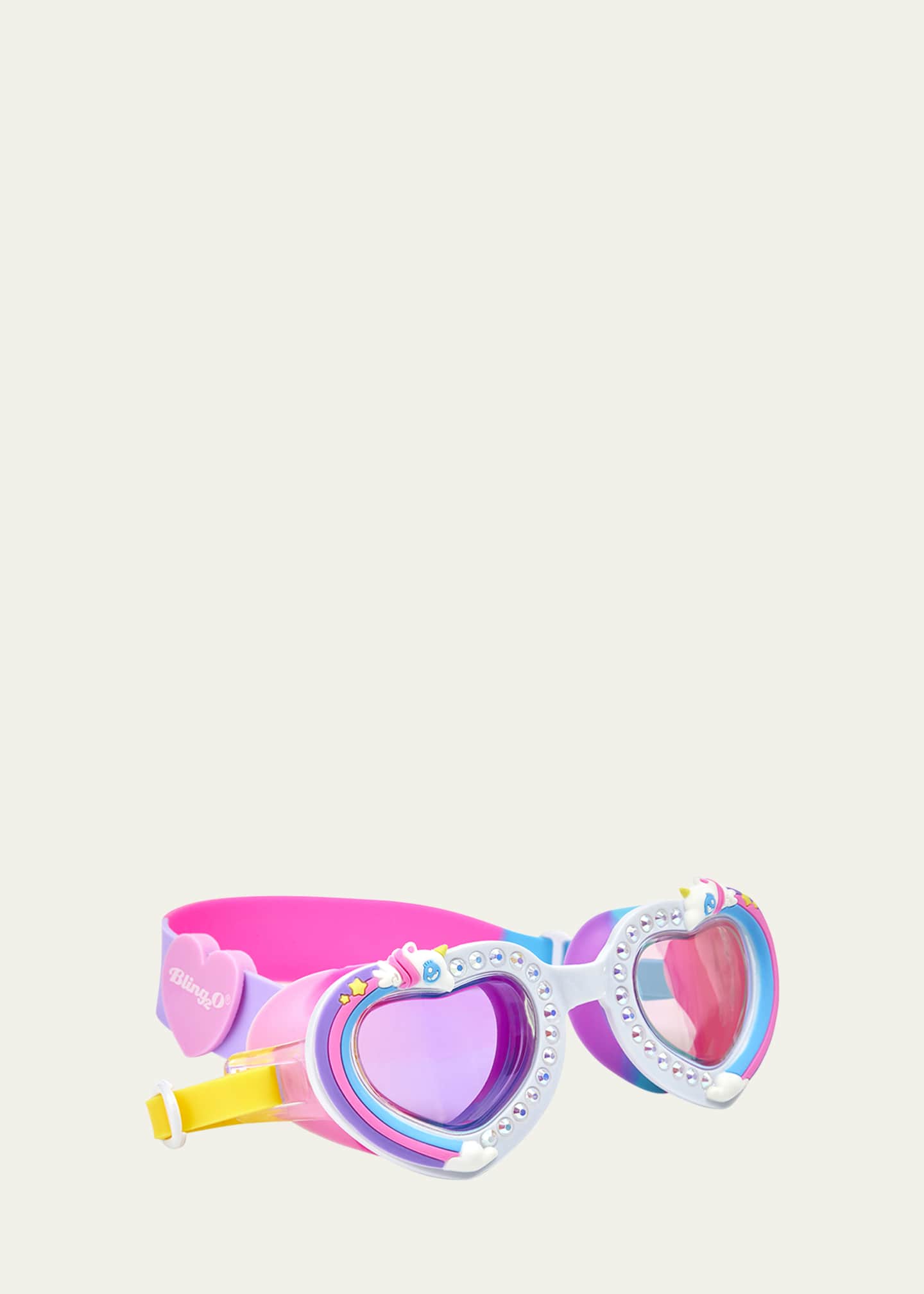 Bling2o Kid's Unicorn Rhinestone Swim Goggles - Bergdorf Goodman