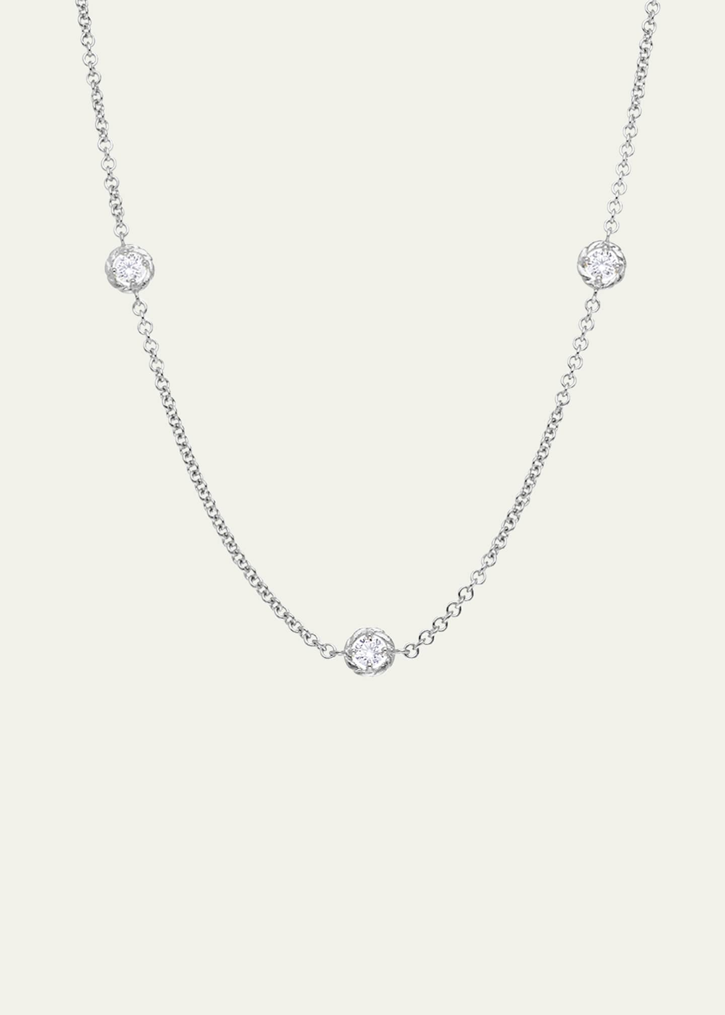 Paul Morelli 18k White Gold Diamond Chain Necklace, 16" - Bergdorf Goodman