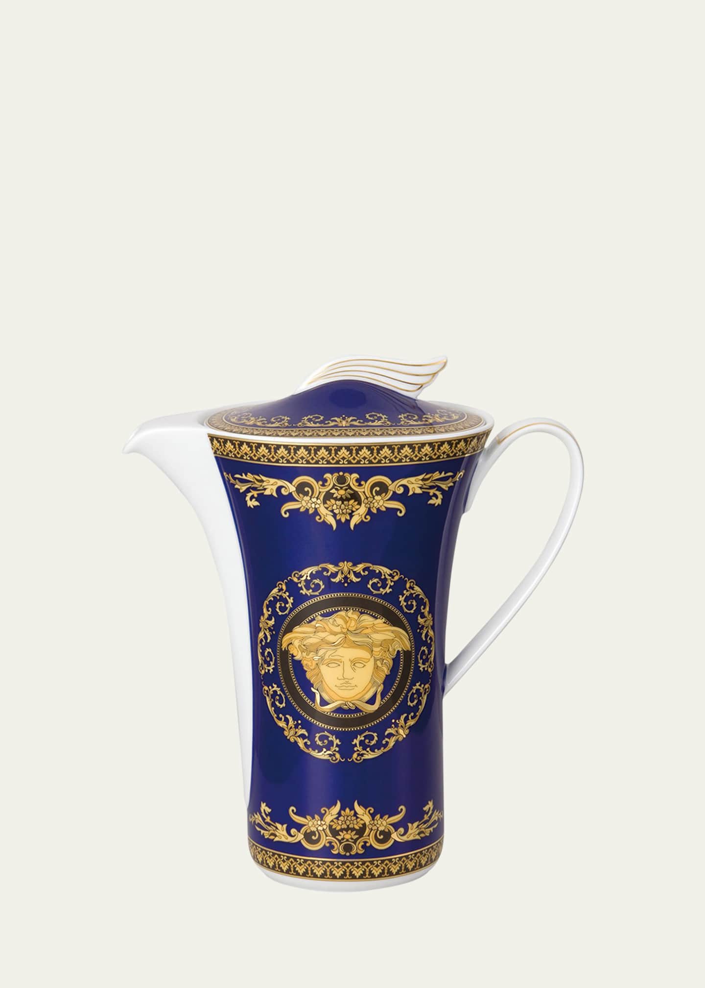 Versace Medusa Blue Coffee Pot - Bergdorf Goodman