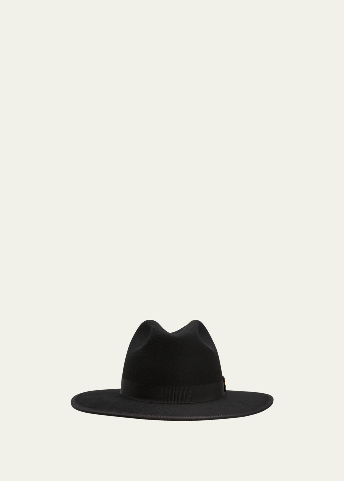 Keith James Men's Queen Red-Brim Wool Fedora Hat - Bergdorf Goodman