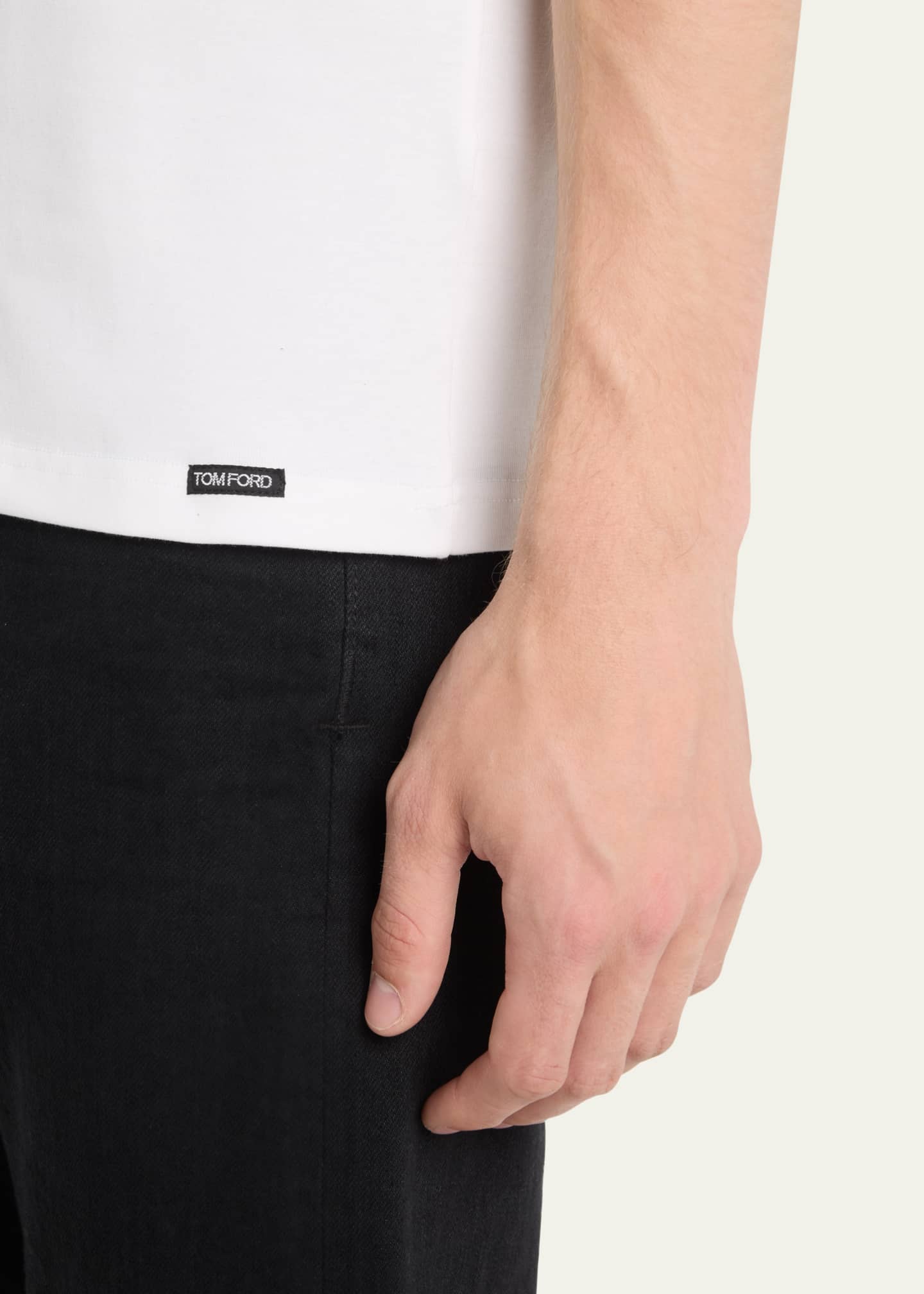 TOM FORD Men's Solid Stretch Jersey T-Shirt - Bergdorf Goodman