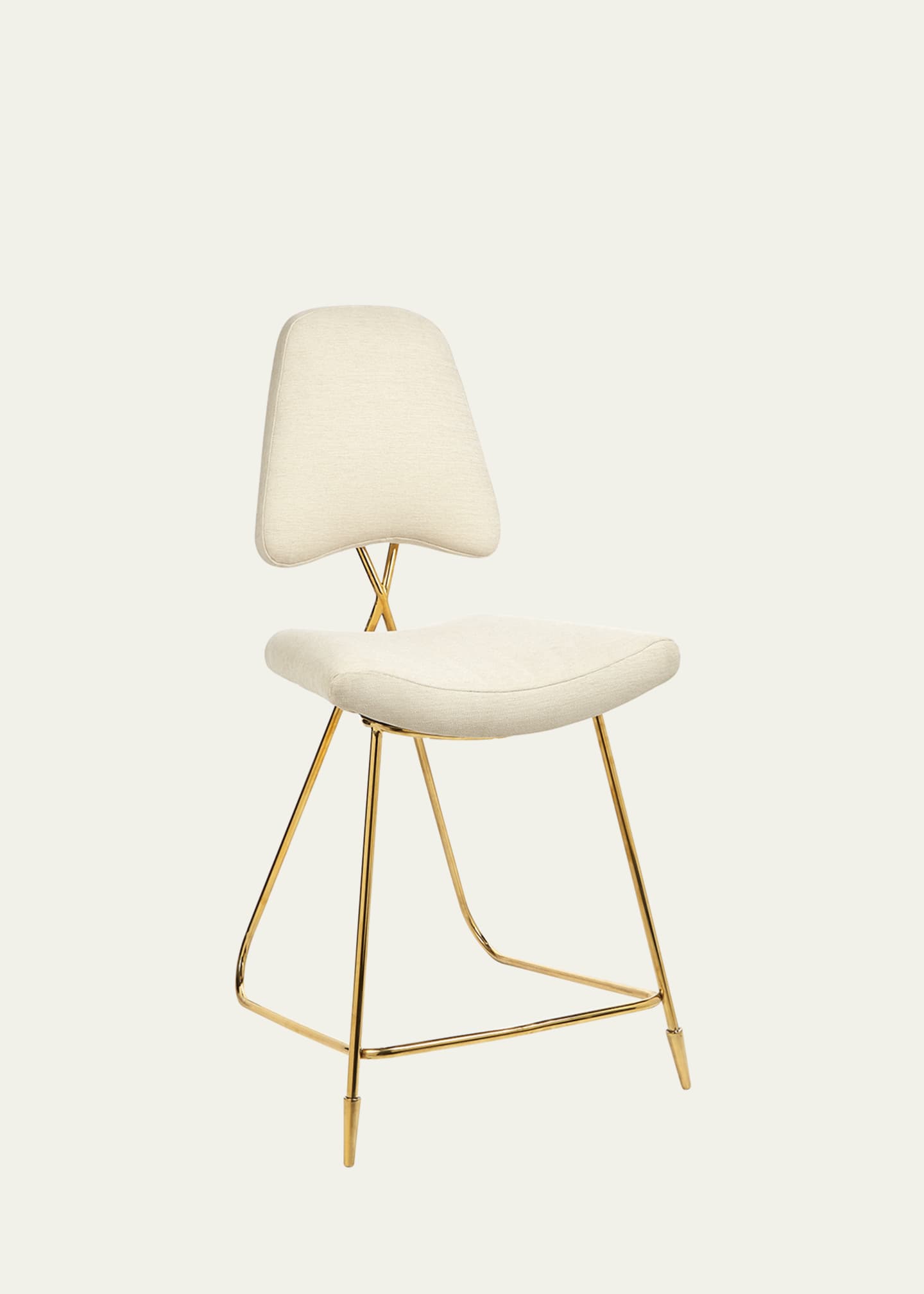 Jonathan Adler Maxime Counter Stool - Belgium Stone Linen - Bergdorf ...