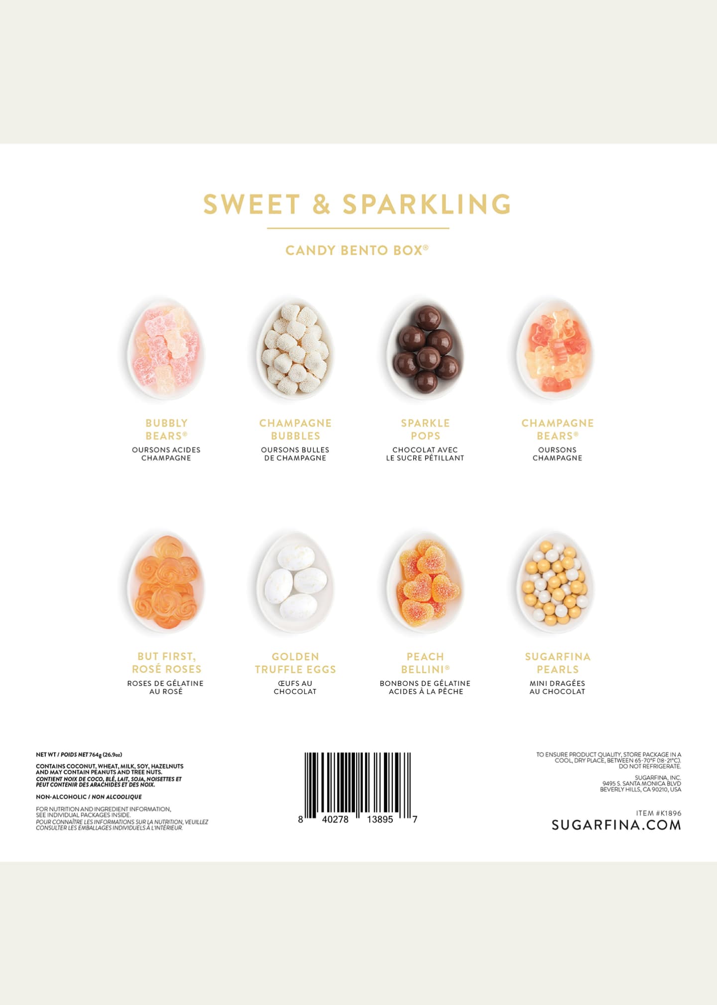 Sugarfina Sweet & Sparkling 8-piece Candy Bento Box - Bergdorf Goodman