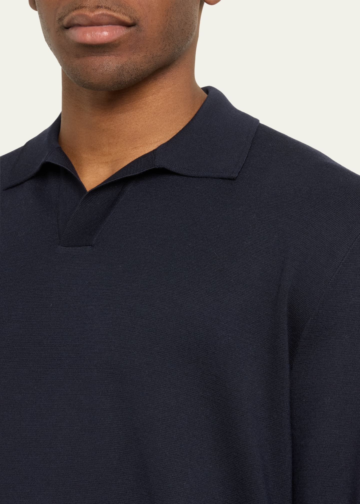 Loro Piana Men's Empire Wish Buttonless Polo Shirt - Bergdorf Goodman