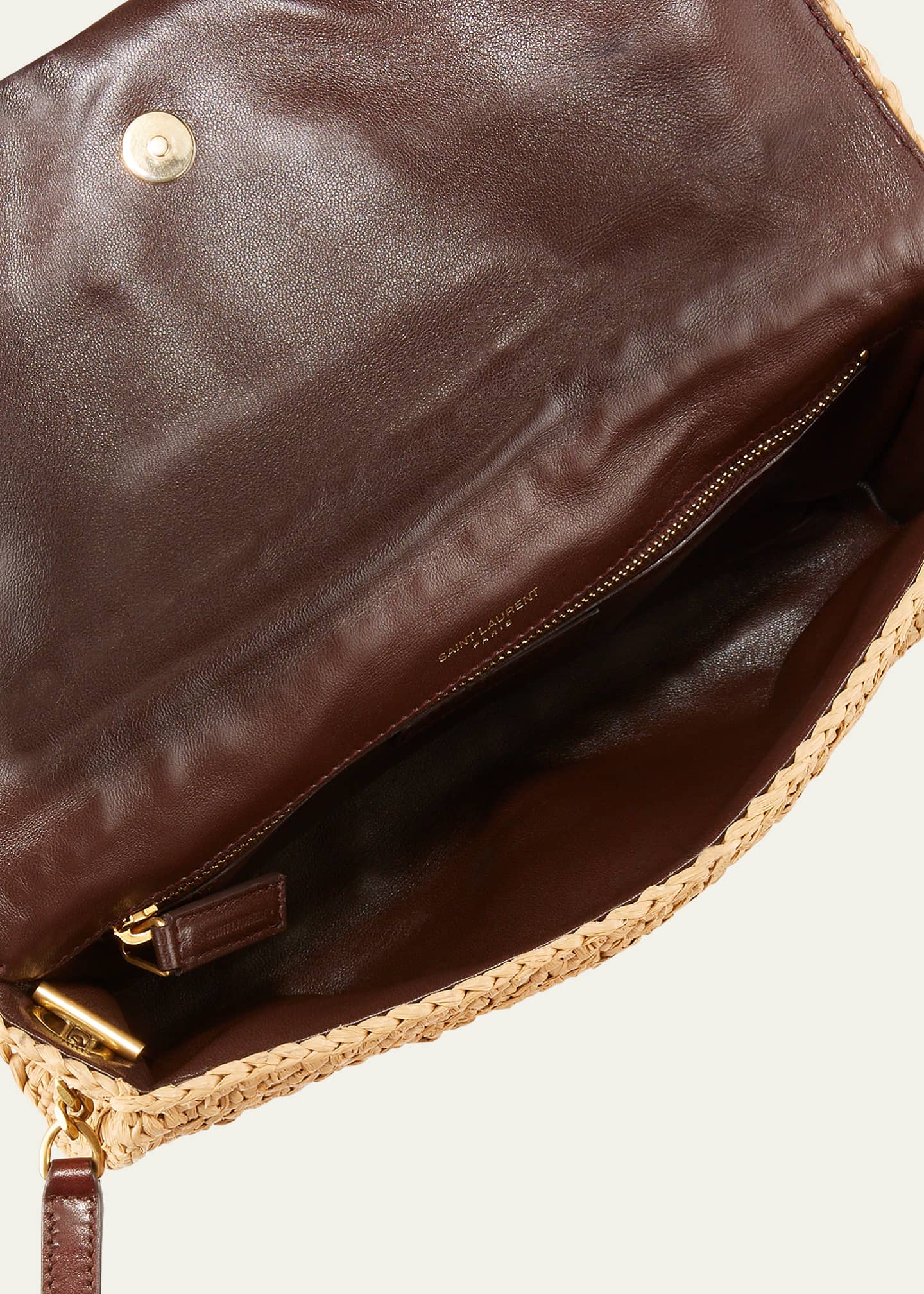 Saint Laurent Kate 99 YSL Raffia Tassel Shoulder Bag - Bergdorf Goodman