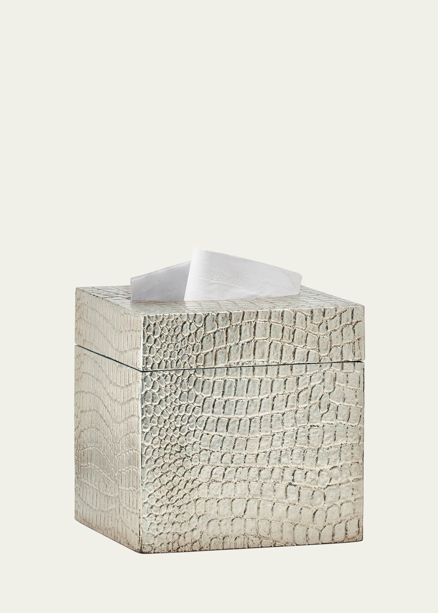 Labrazel Crocodile Silver Tissue Cover - Bergdorf Goodman