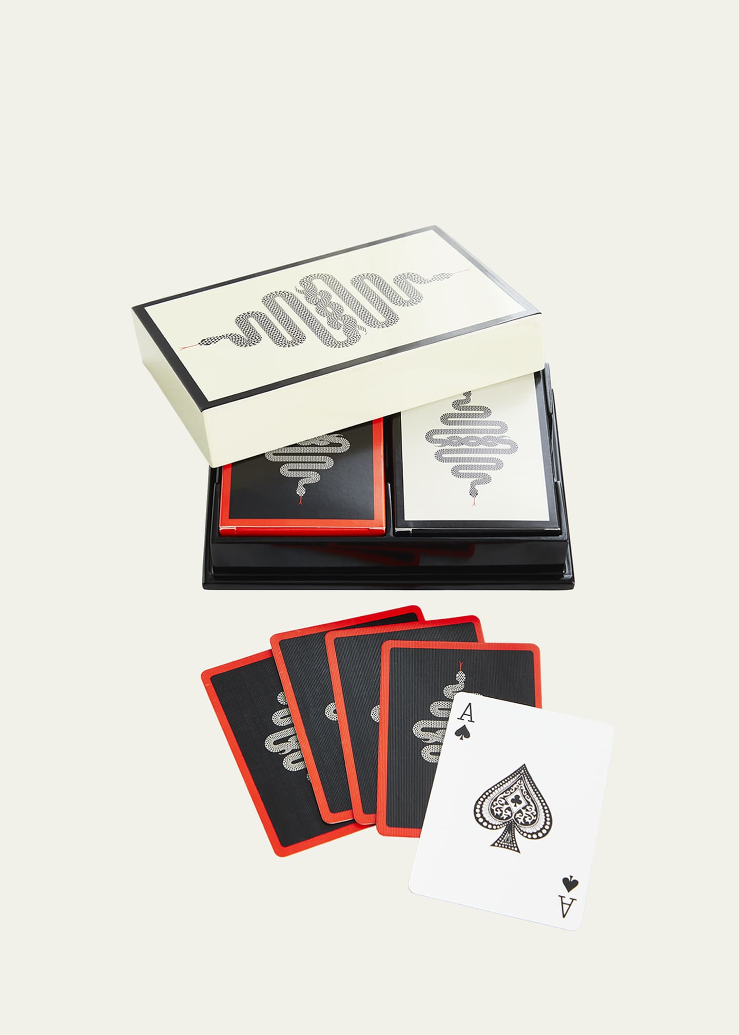 Jonathan Adler Snake Lacquer Card Set - Bergdorf Goodman