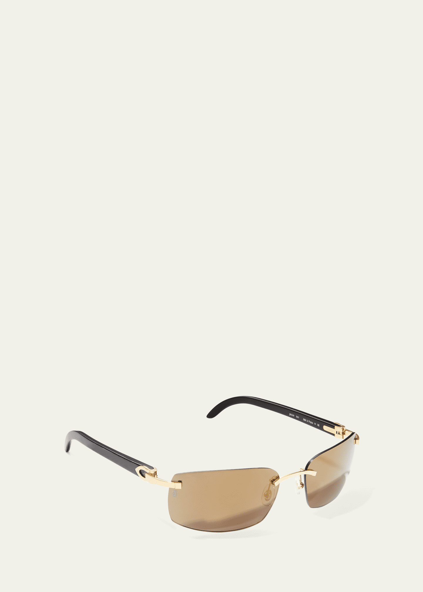 Cartier Men's Rimless Rectangle Sunglasses - Bergdorf Goodman