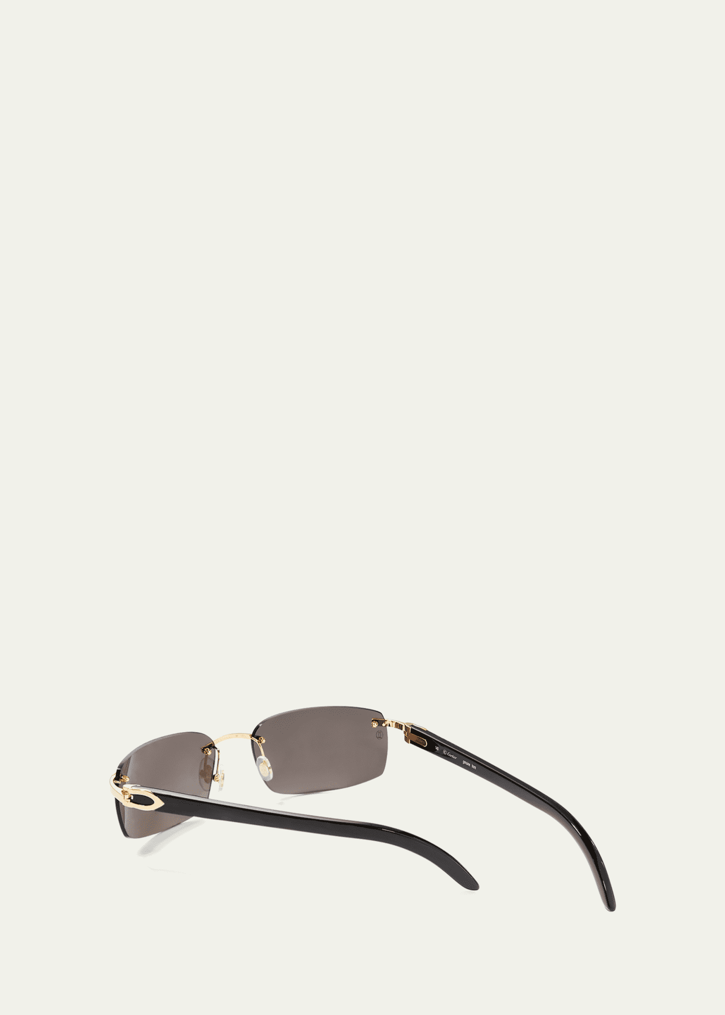 Cartier Men's Rimless Rectangle Sunglasses - Bergdorf Goodman