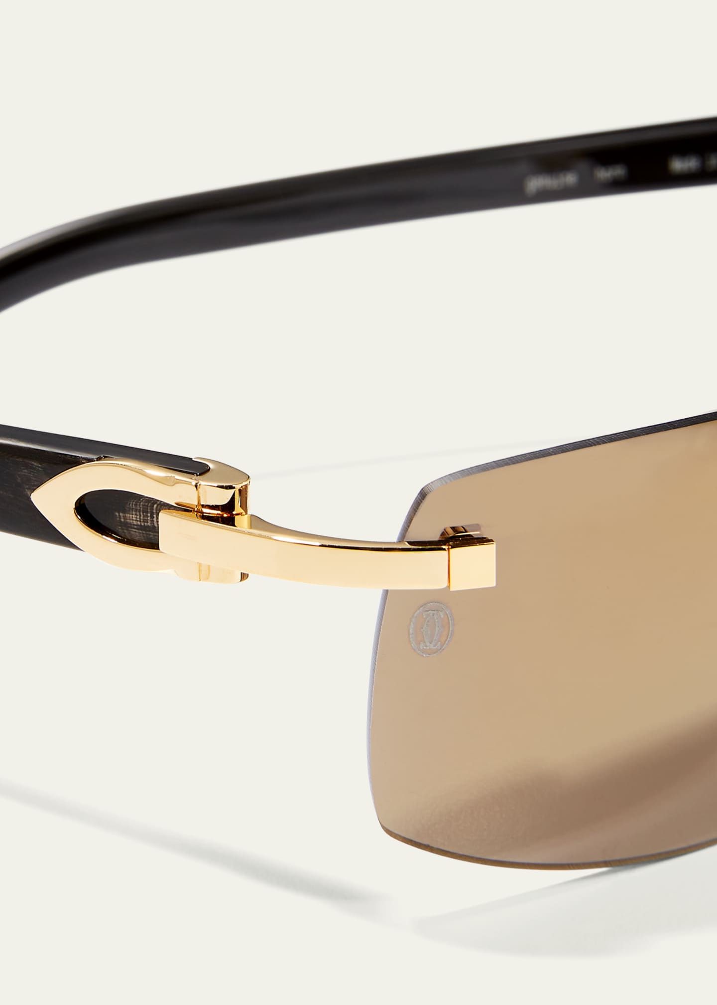 Cartier Men's Rimless Rectangle Sunglasses - Bergdorf Goodman